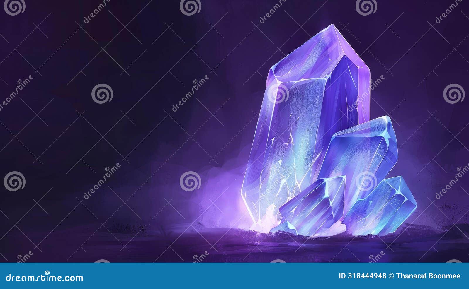 Simple Stone Becomes a Magical, Glowing Gem with Newfound Powers Stock ...