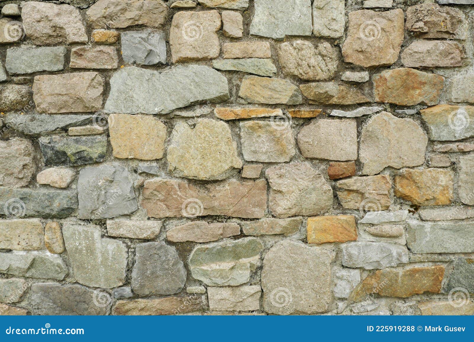 Simple Stone Wall Texture Copy Space For Background. Stock Photography ...