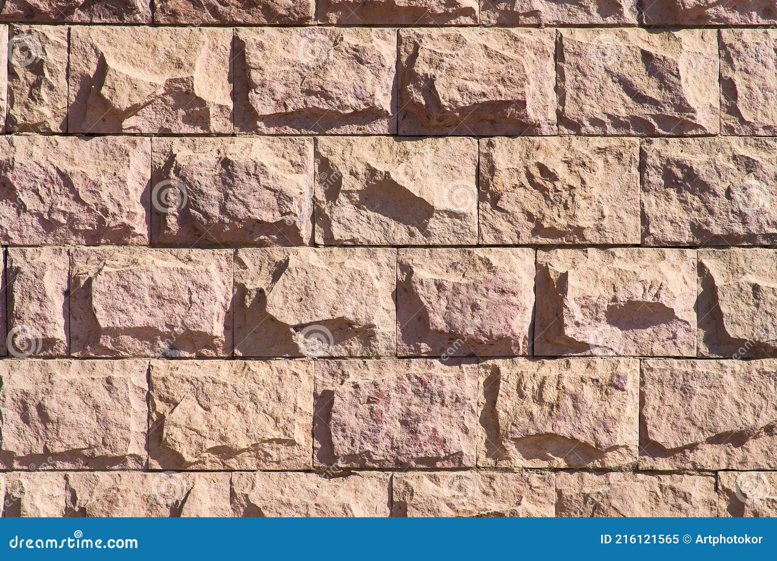 Simple Stone Wall. Masonry Background with Original Pattern Stock Image ...
