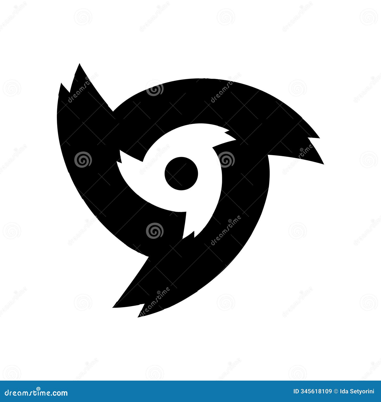 Simple storm logo stock illustration. Illustration of icon - 345618109