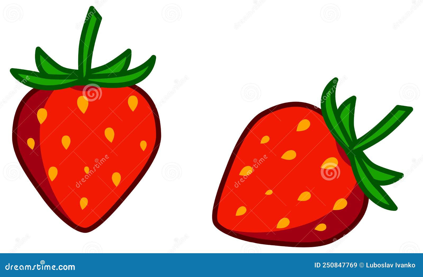 Simple Strawberry Icon Vector Drawing Stock Vector - Illustration of sign, berry: 250847769