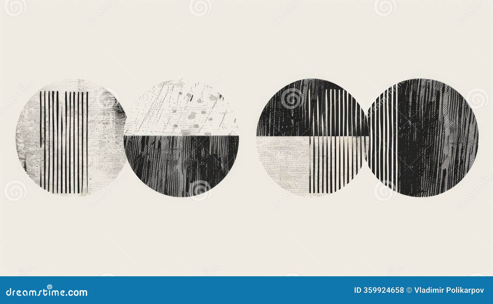 A Simple yet Striking Image of Three Interconnected Circles in Black ...