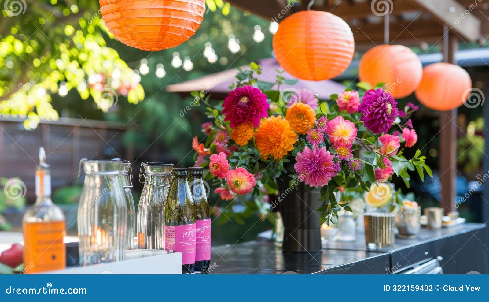 Simple yet Striking Party Elements Create Visual Interest Stock ...