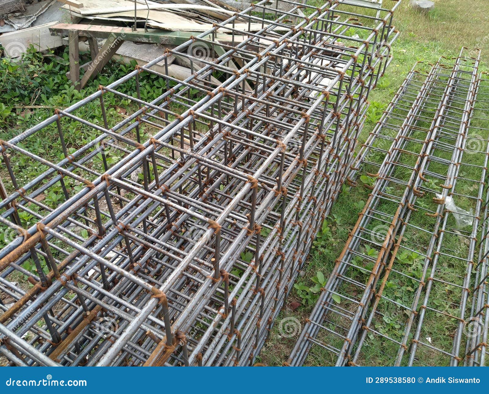 Simple Structural Iron Reinforcement Stock Photo - Image of stadium ...