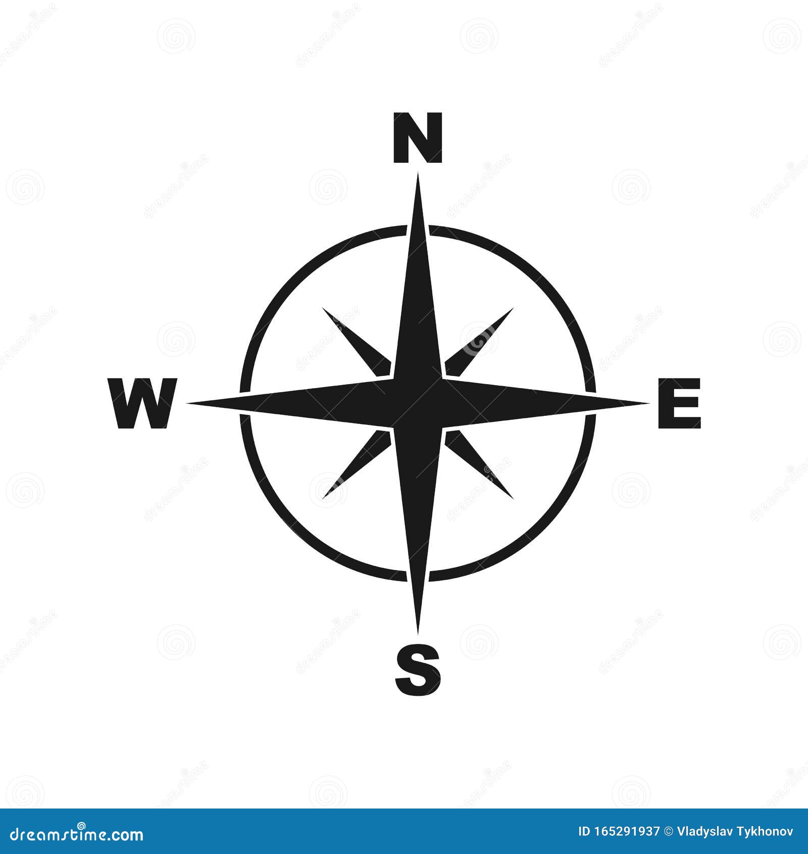 Simple Style Compass Symbol Vector Illustration Eps 10 Stock Vector Illustration Of Design