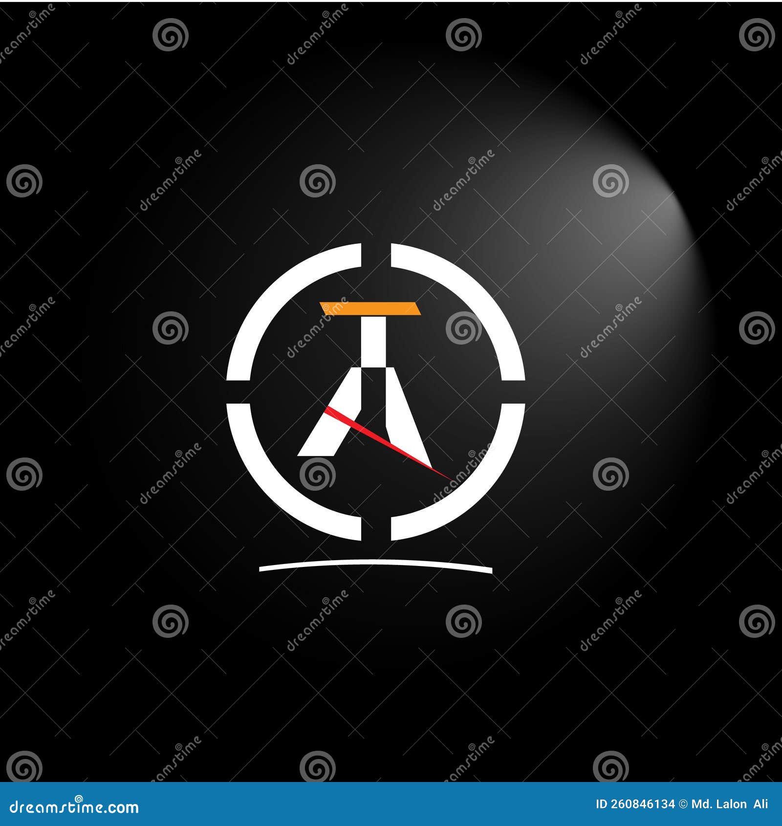 At Text Logo Design stock vector. Illustration of signage - 260846134