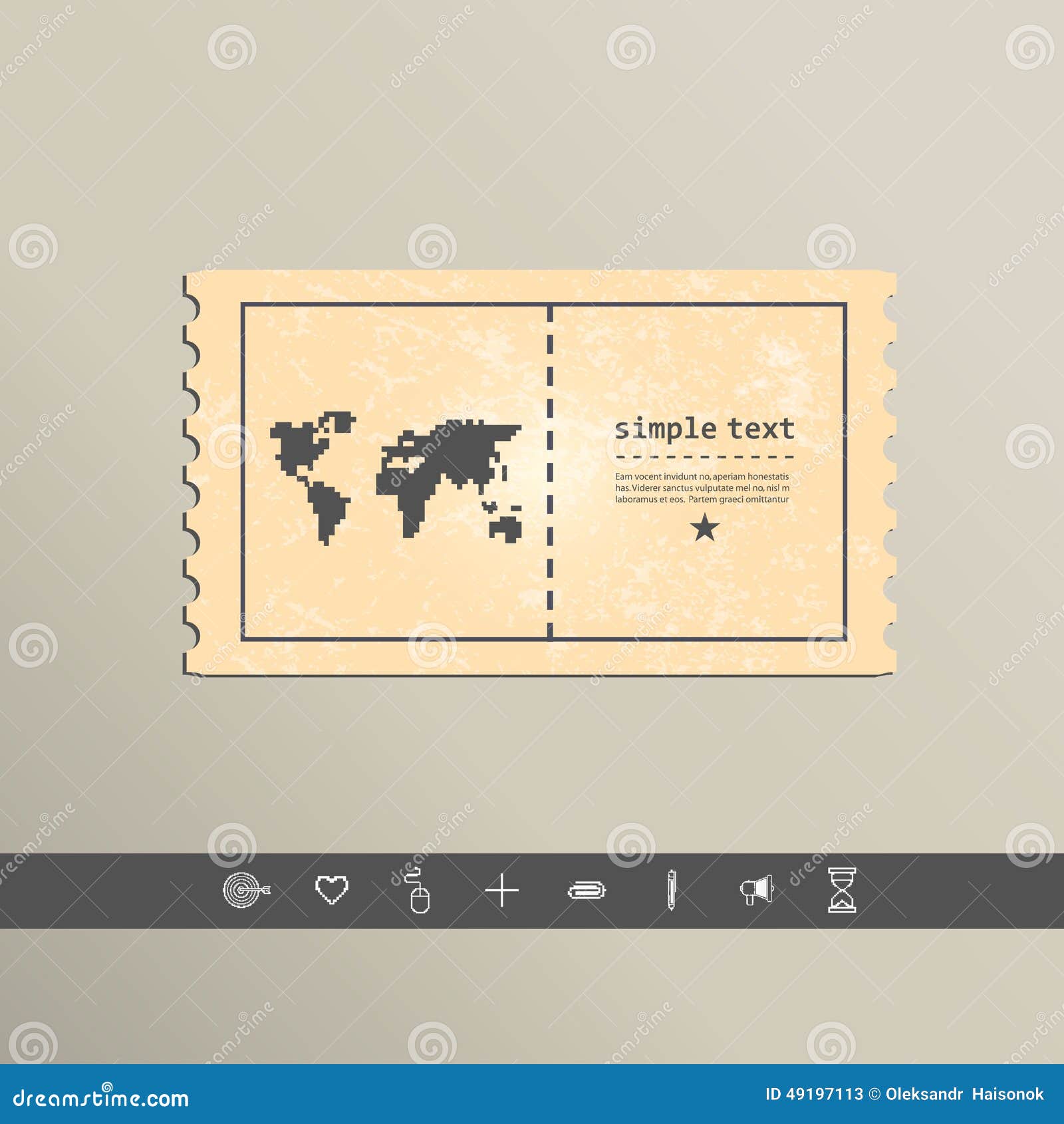Simple Style Pixel Icon Continents. Vector Design Stock Vector ...