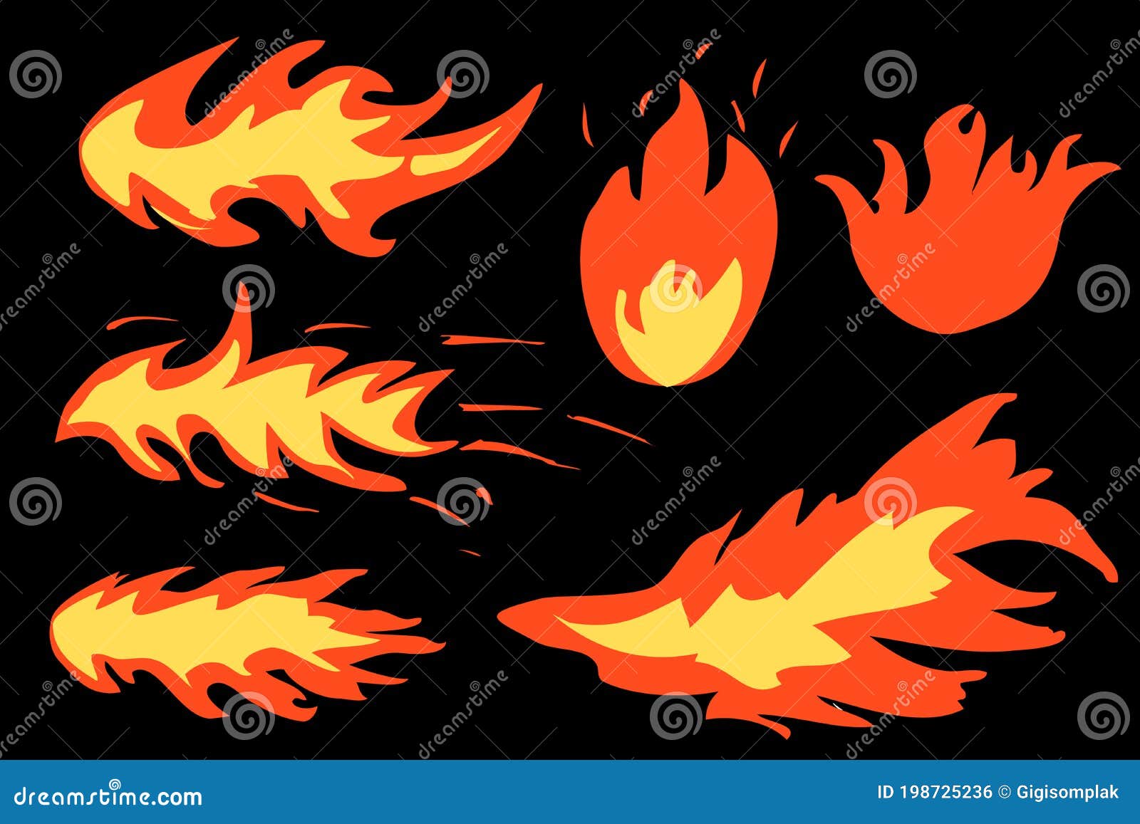 Fire Flammable Symbol, Hazzard Flame Sign. Safety Stop Burn Warning ...