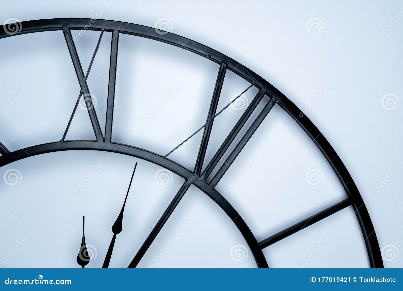 Simple Style Wall Clock with Woman Number, on Eleven Stock Image ...