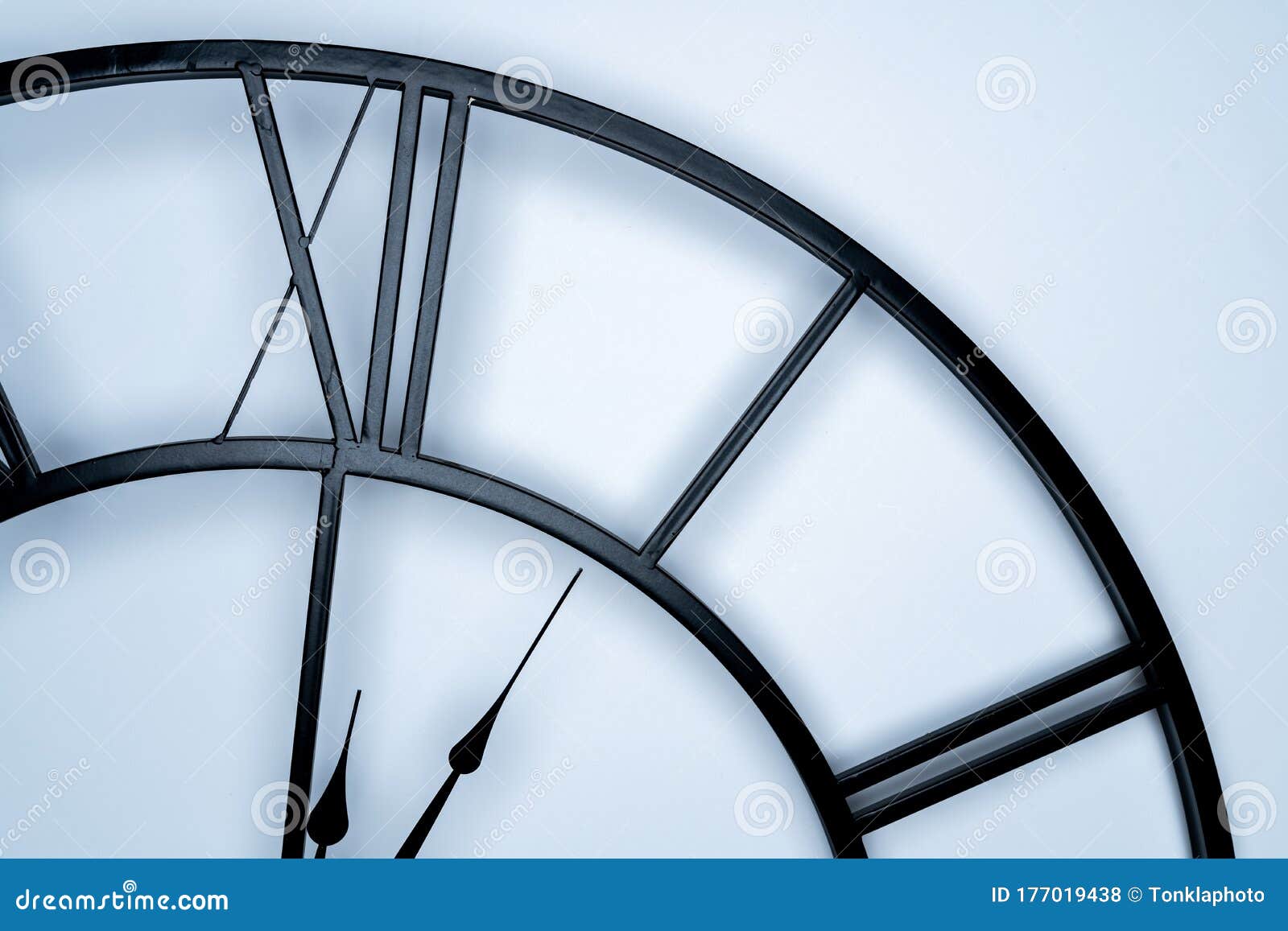 Simple Style Wall Clock with Woman Number, on Twelve Stock Photo ...