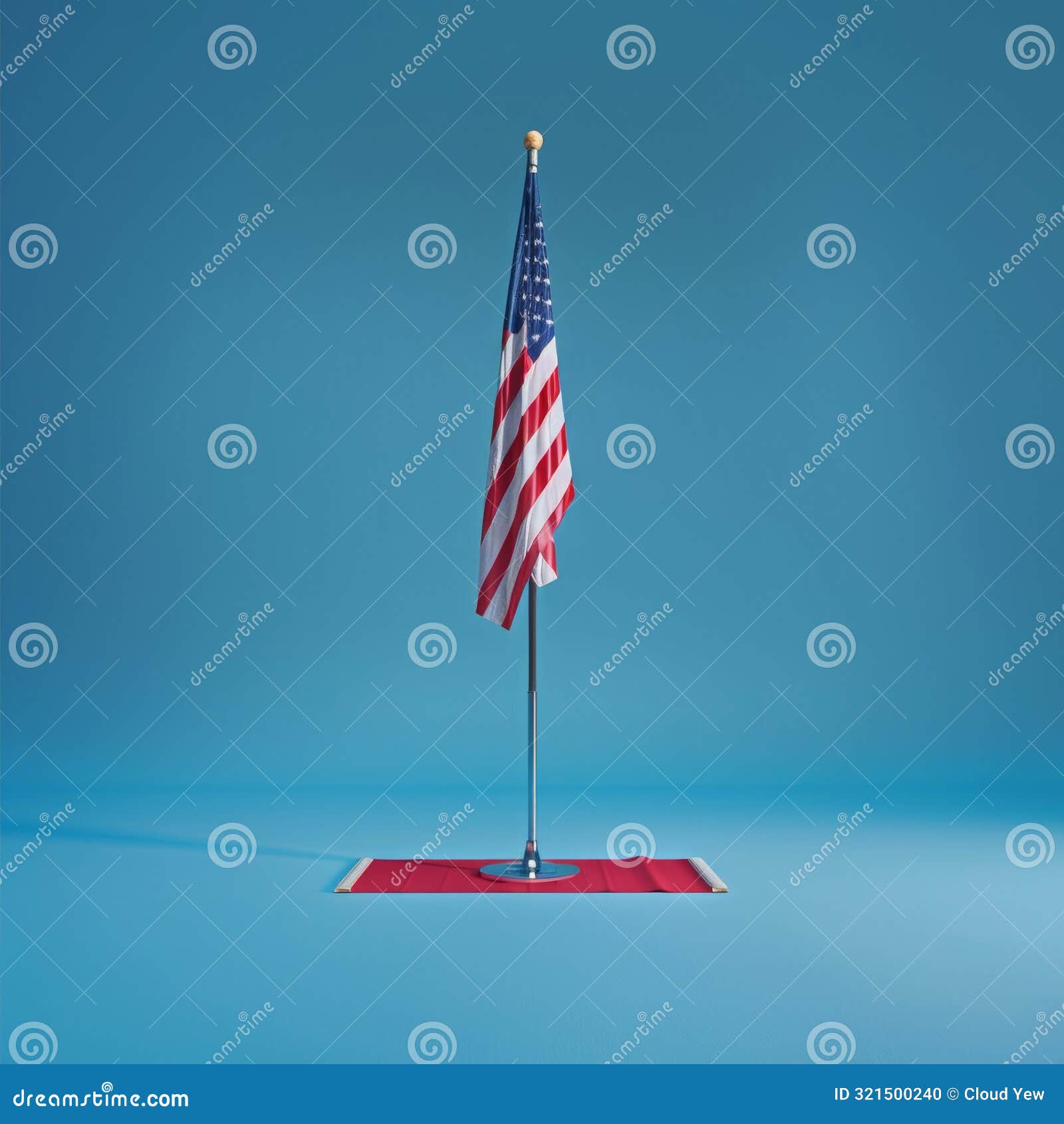 Simple and Stylish Backdrop Featuring a Single Flag for Patriot Day ...