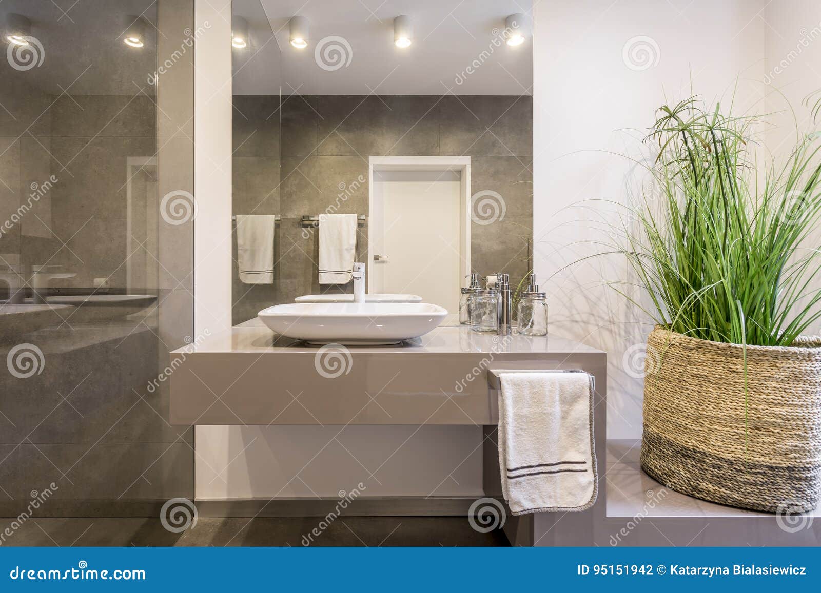 Simple but Stylish Lavatory Stock Photo - Image of indoors, sanitary ...