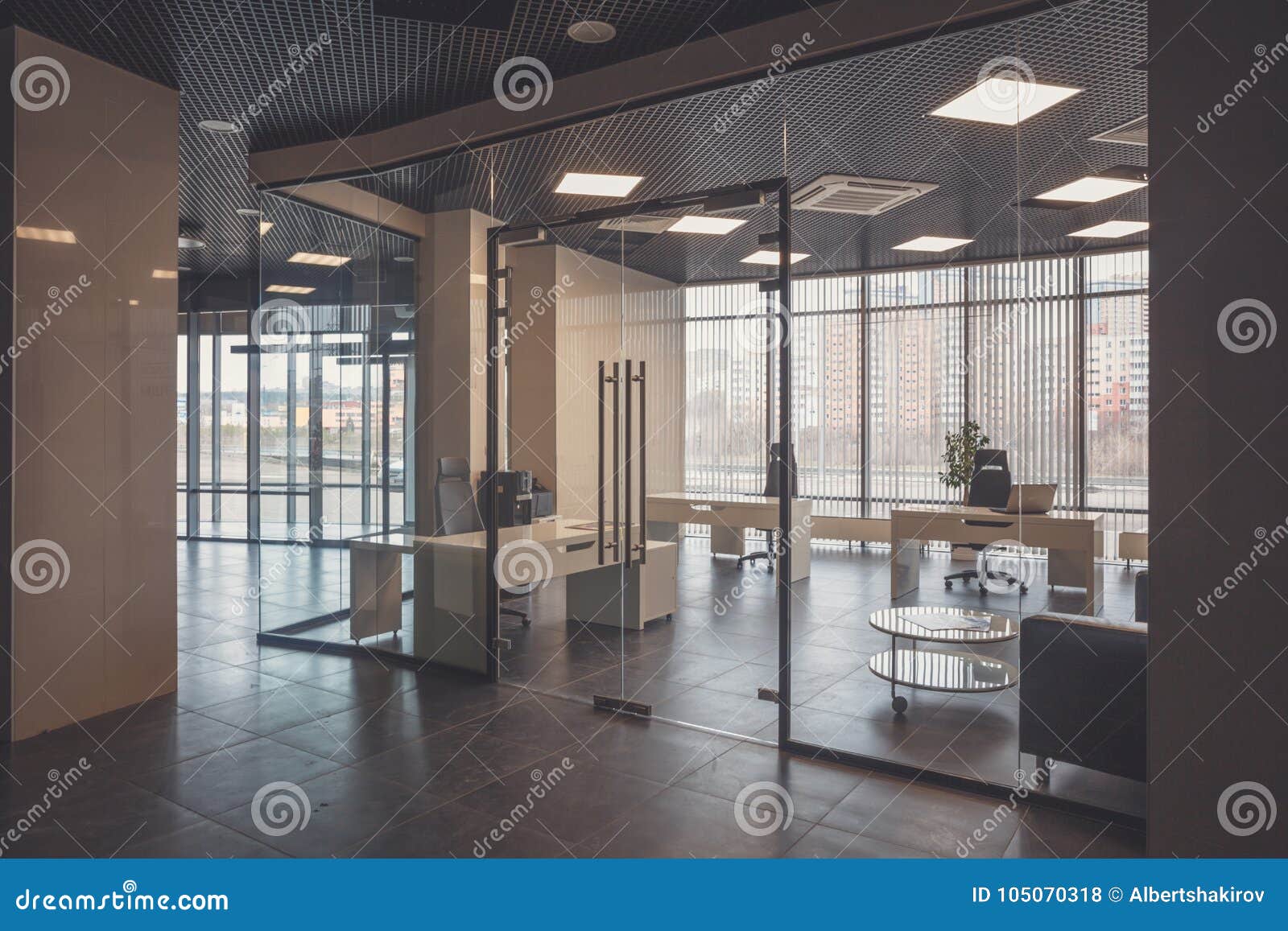 Simple and Stylish Office Environment Stock Photo - Image of ...