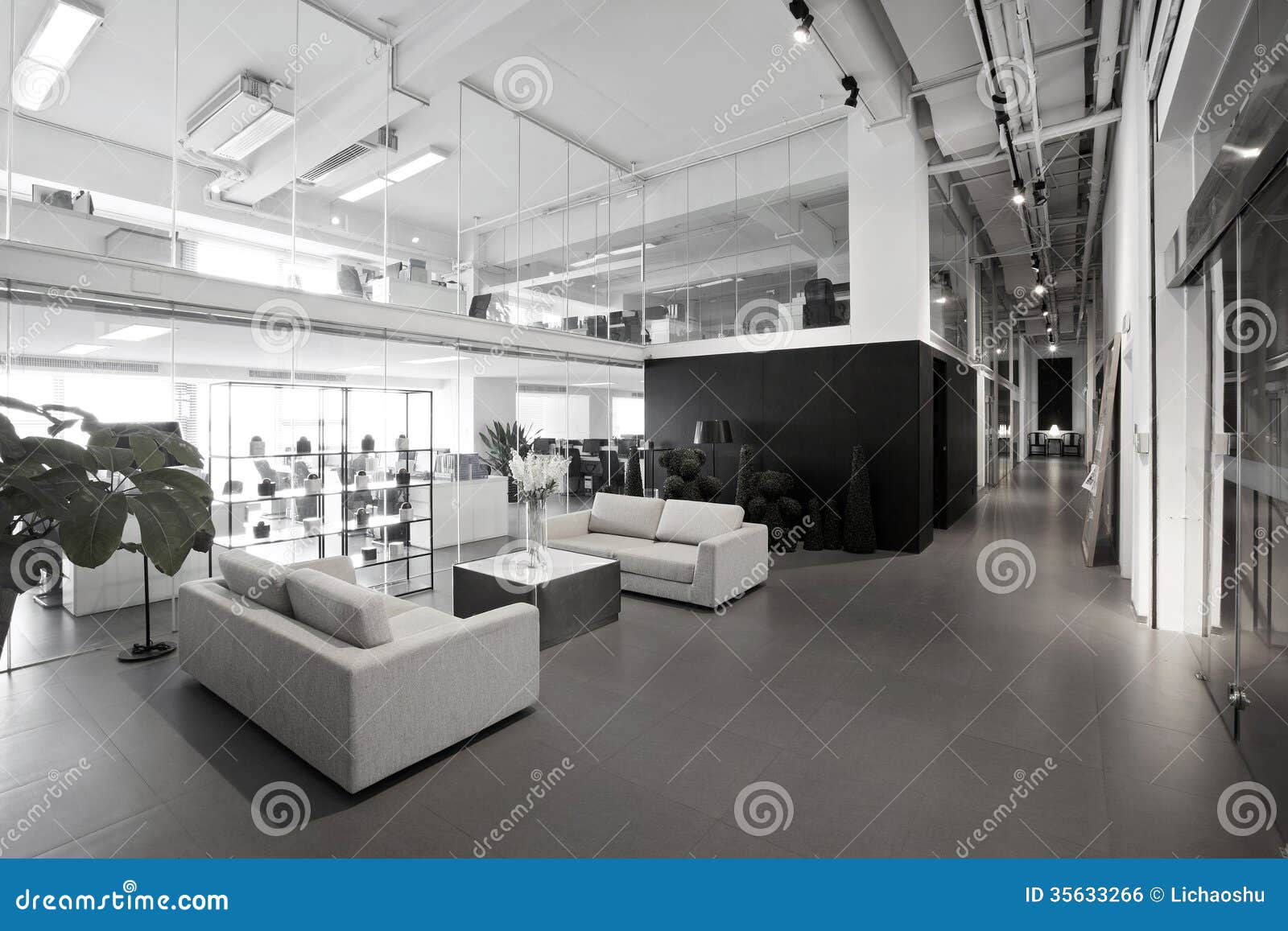 Simple and Stylish Office Environment Stock Photo - Image of design ...