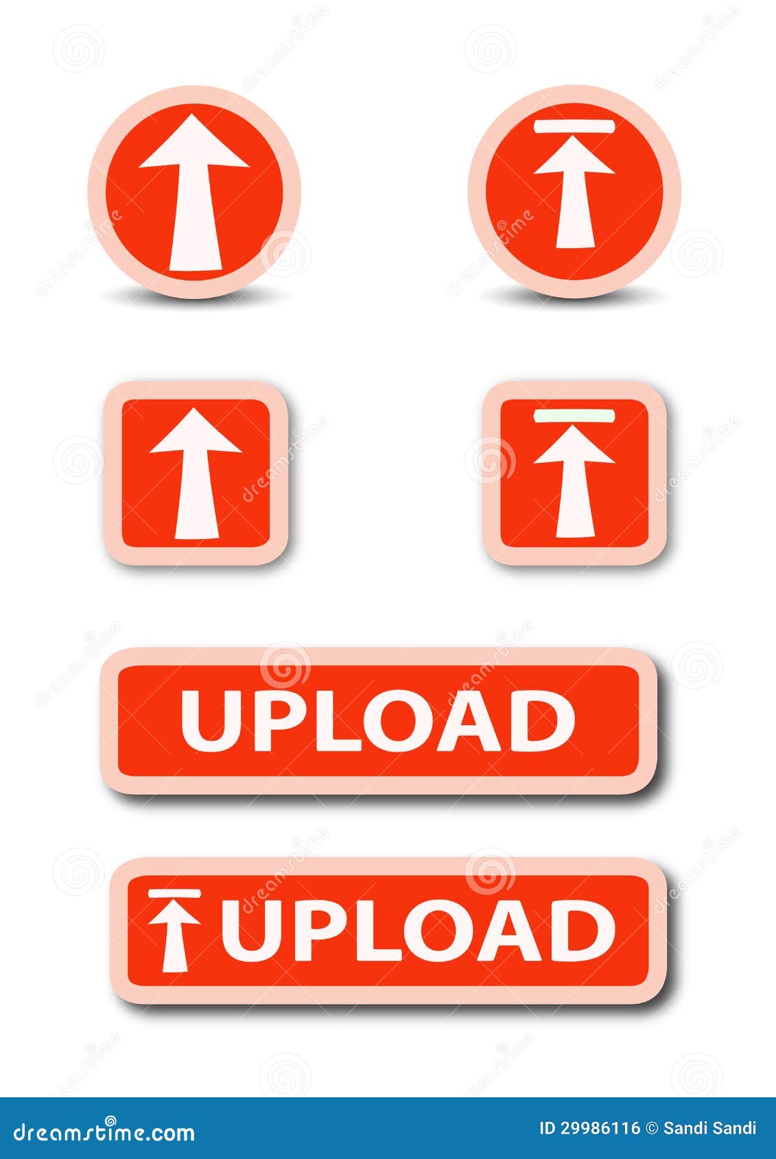 Upload web button stock stock vector. Illustration of button - 29986116