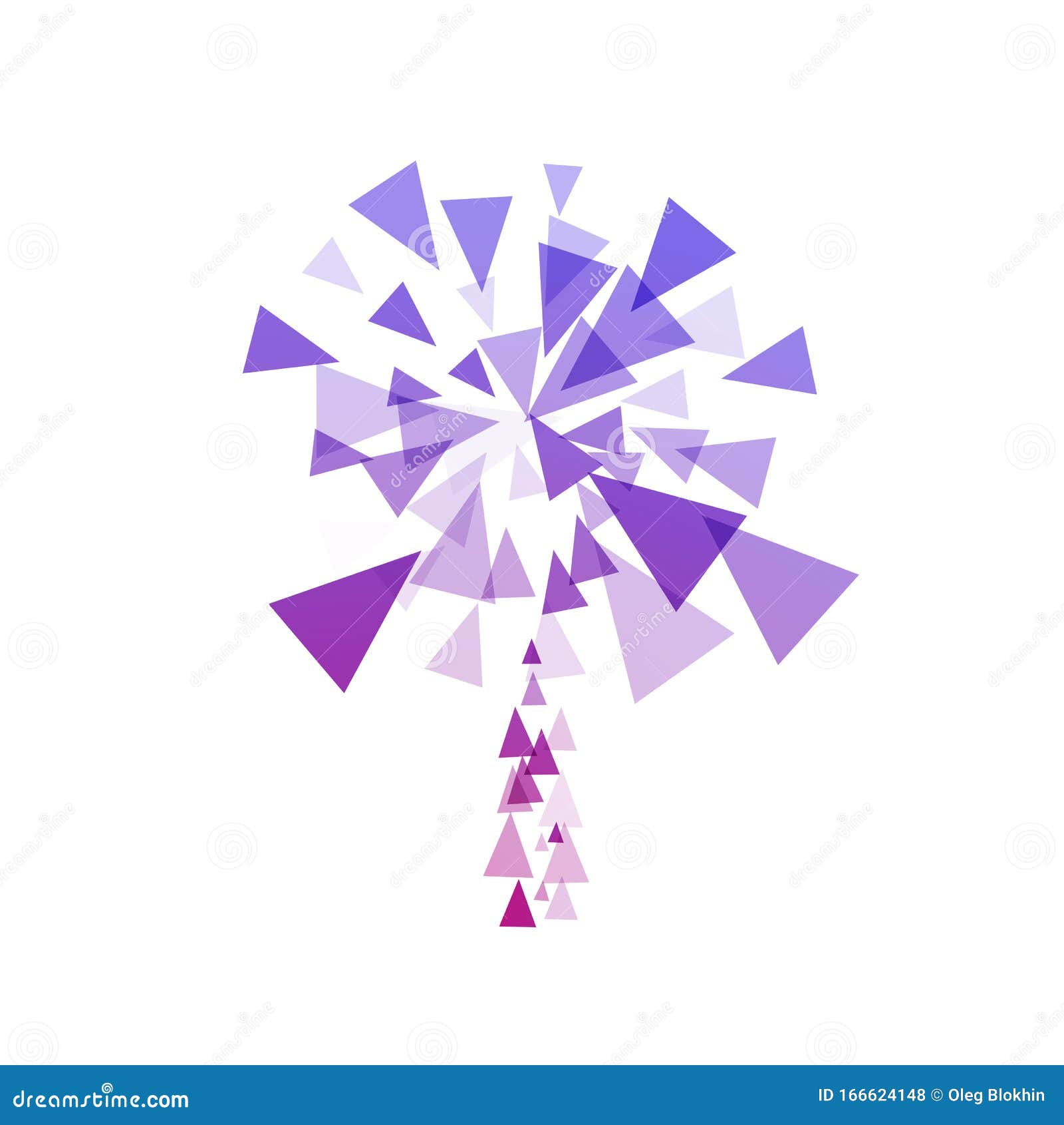 Simple Stylized Fireworks Fireworks Explosion by Triangles on a White ...