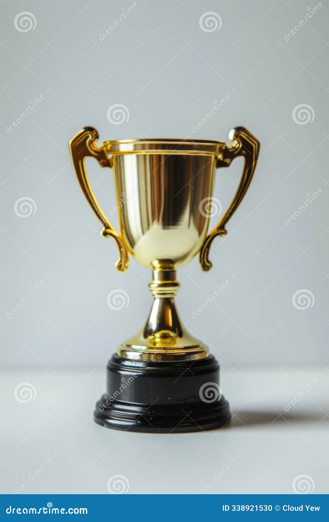 Simple Success Image: Minimalist Trophy on a White Surface. Stock ...