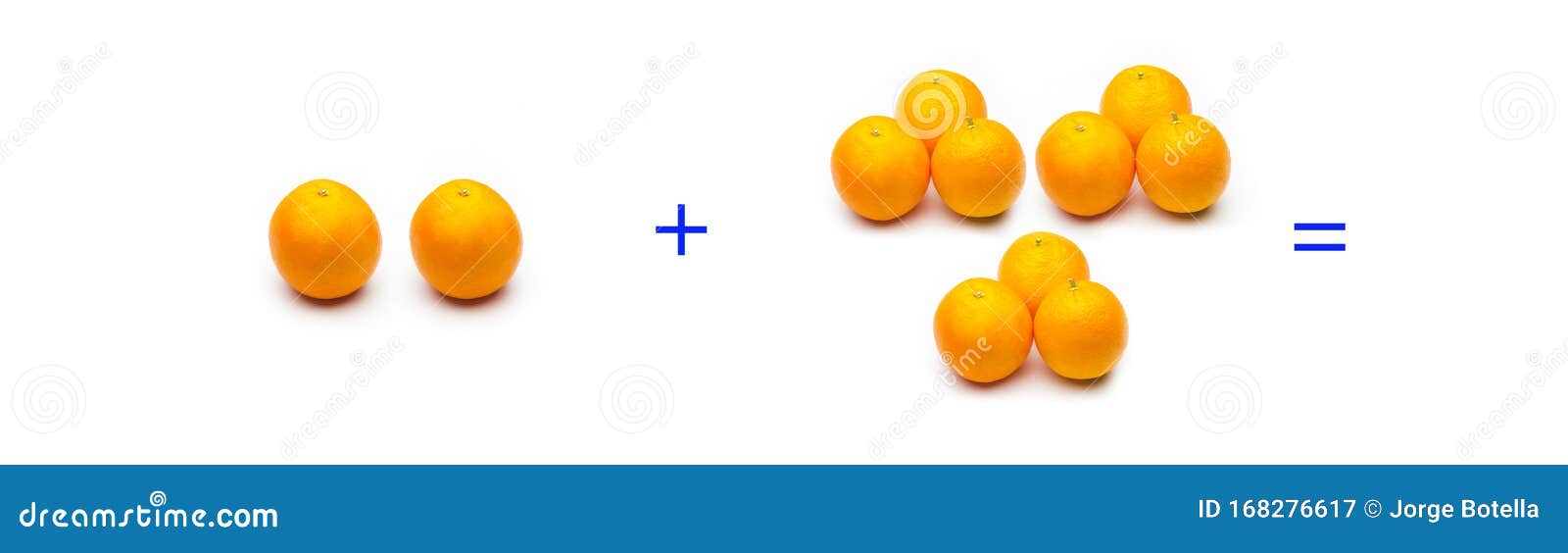 Simple Sums with Fruits; Simple Math, Calculation Stock Image - Image ...