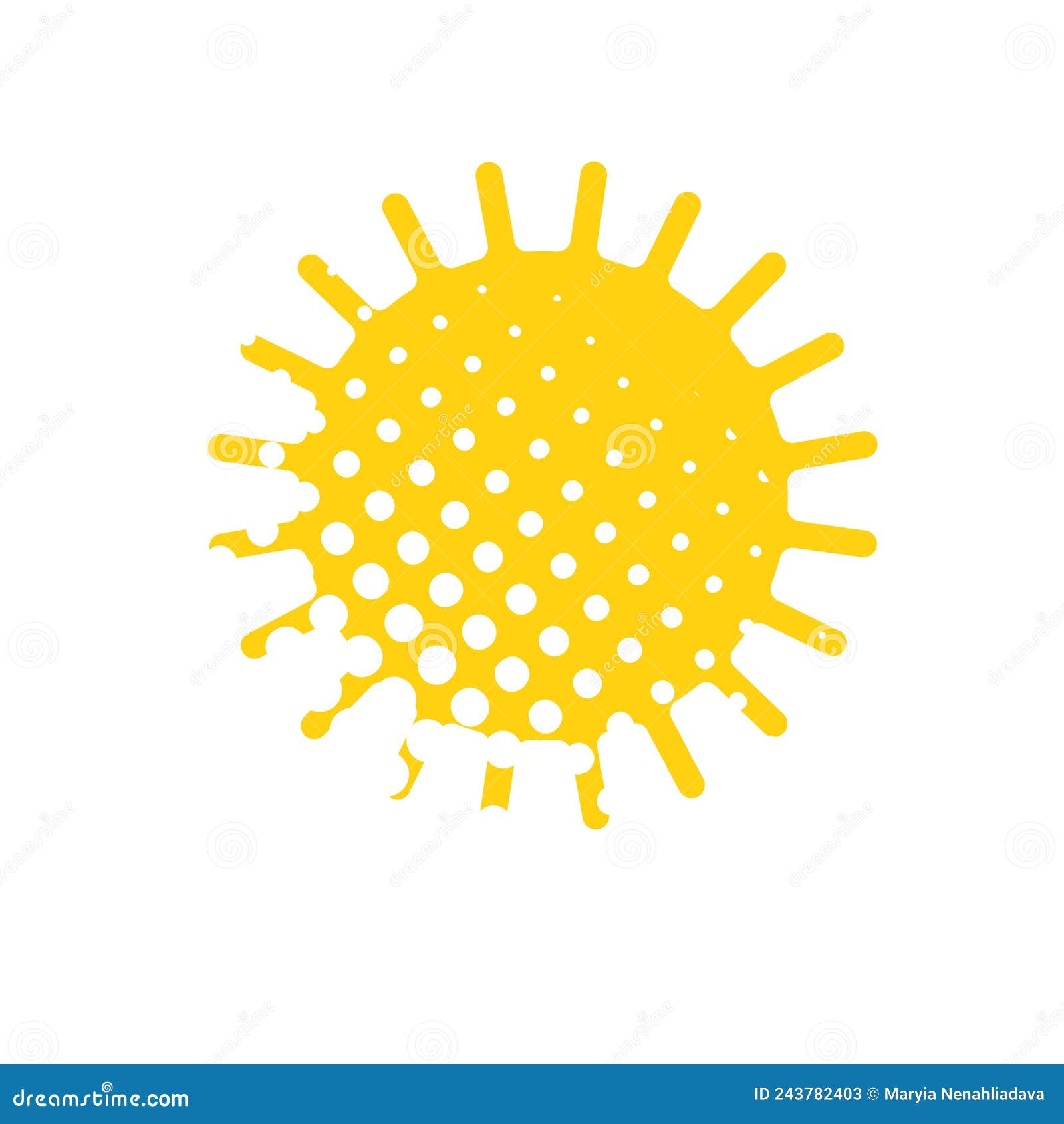 Simple Sun. Flat Design. Vector Illustration Stock Vector ...