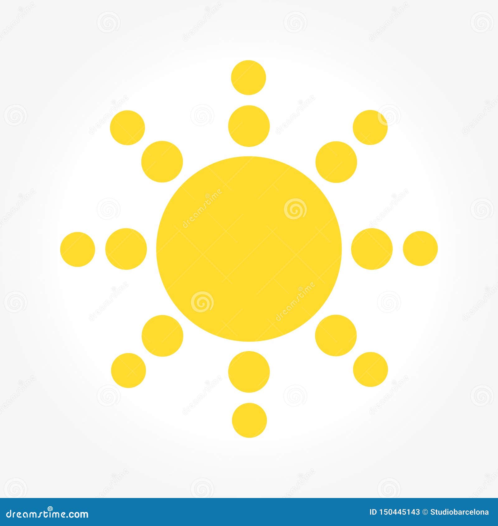 Simple Sun Icon Logo Design Stock Vector - Illustration of sunshine ...