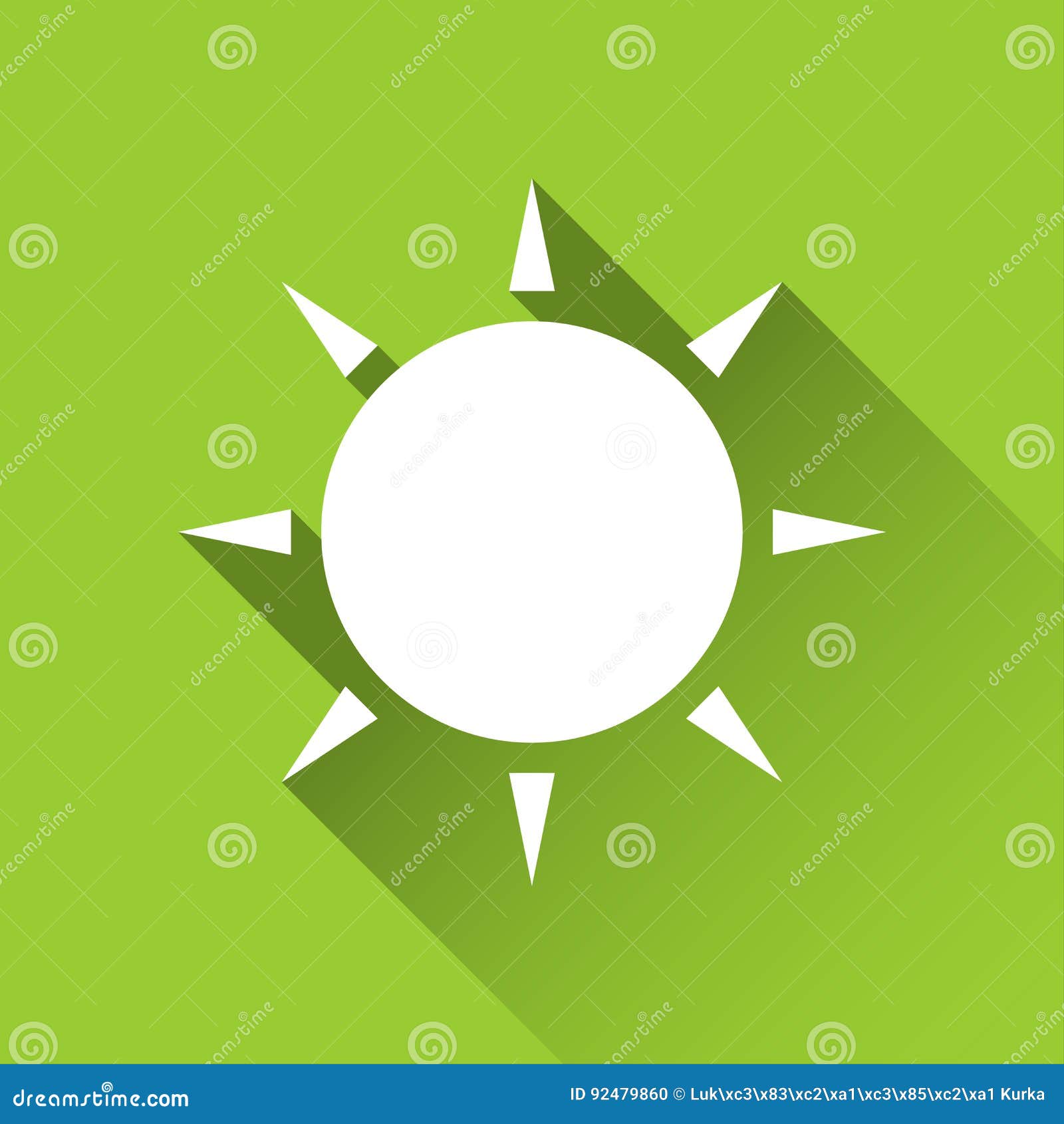 Simple Sun Icon, Modern Flat Style Icon Stock Vector - Illustration of ...