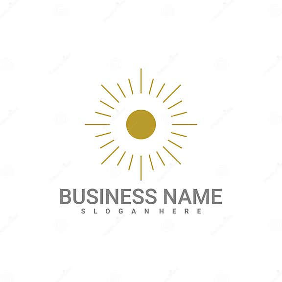Simple Sun Logo Vector Template, Creative Sun Logo Design Concepts ...