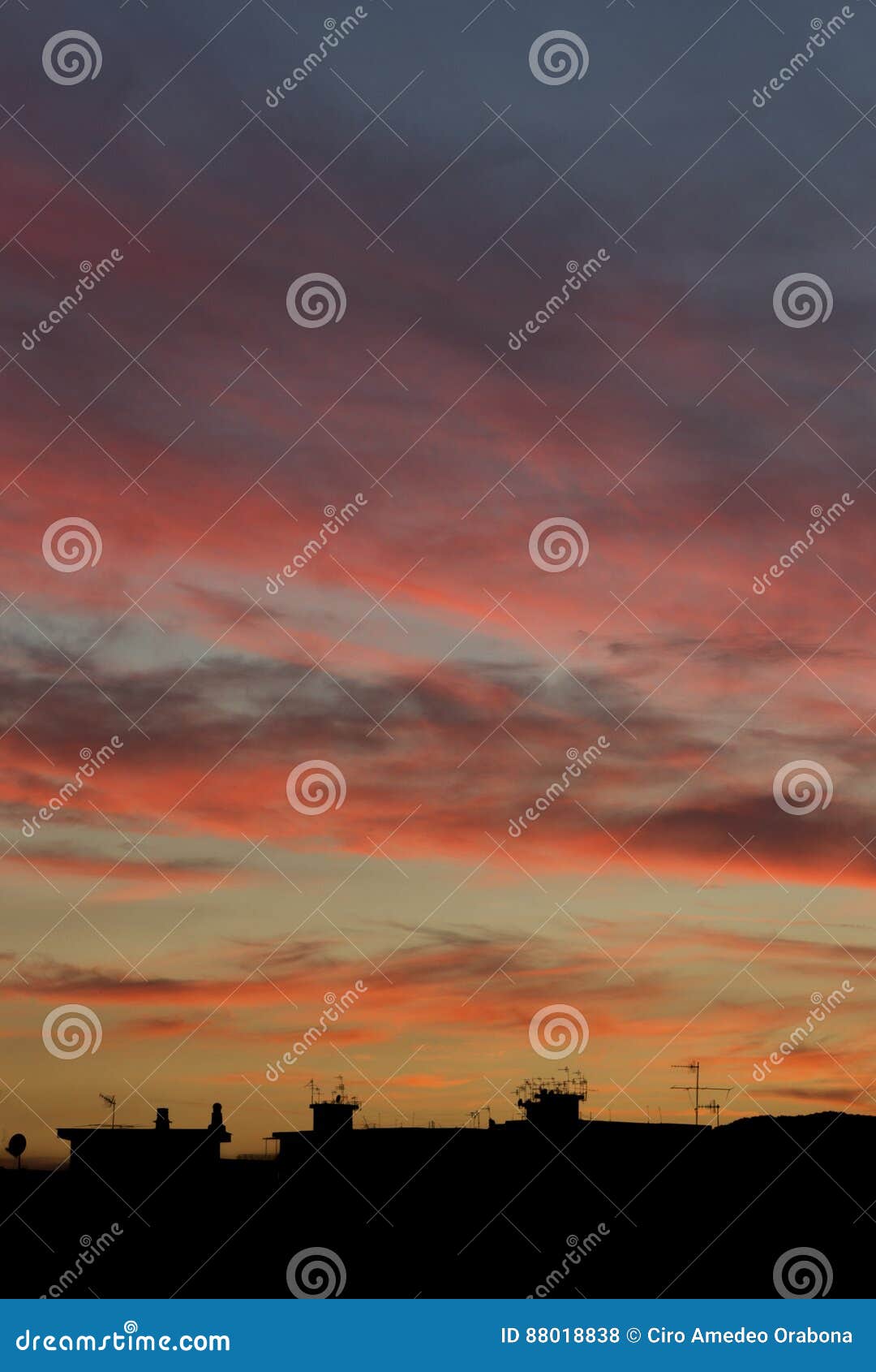 Simple sunset stock photo. Image of outdoor, romantic - 88018838