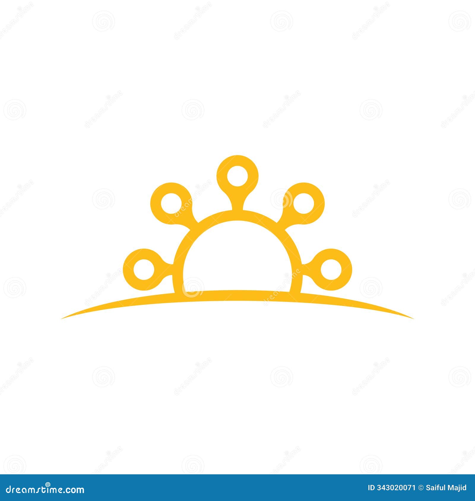 Simple Sunset Logo Template Icon Stock Illustration - Illustration of ...