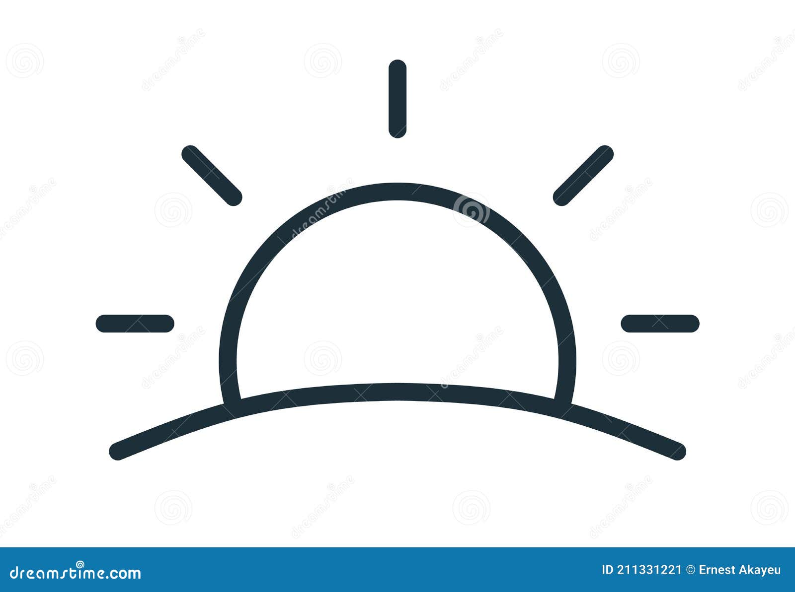 Sunrise Clip Art Black And White