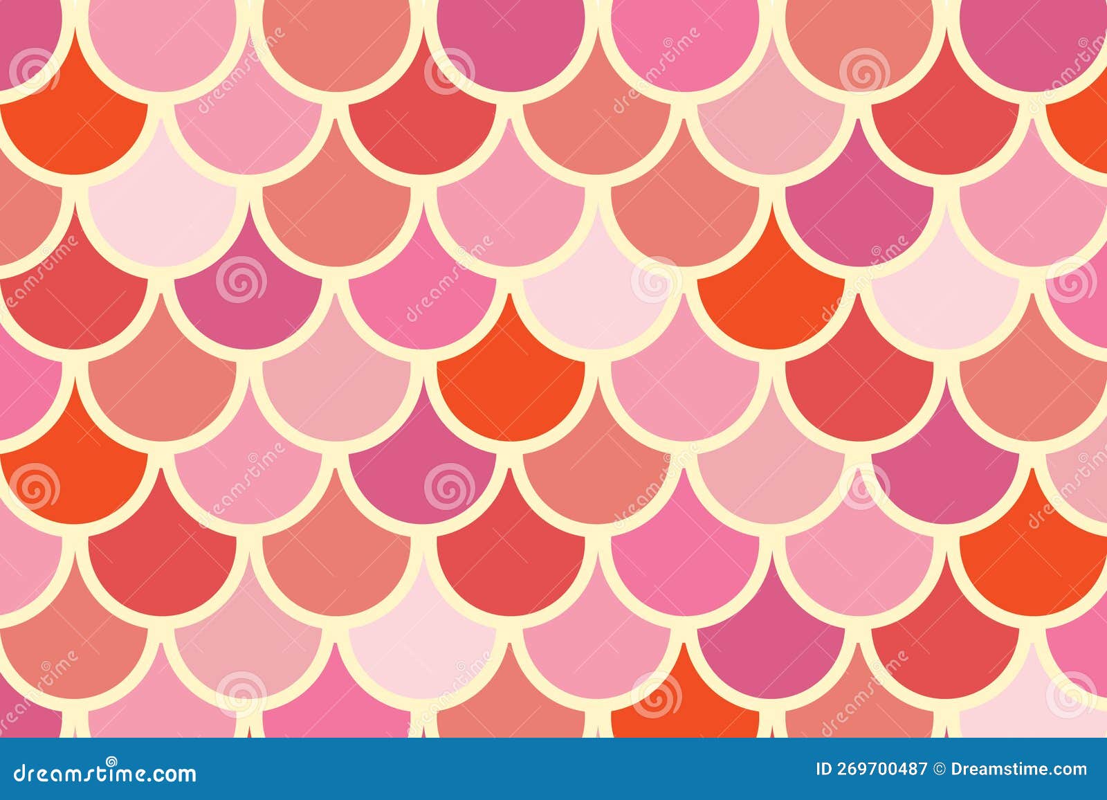 Simple Sweet Color Fish Scale Pattern Texture. Stock Vector ...