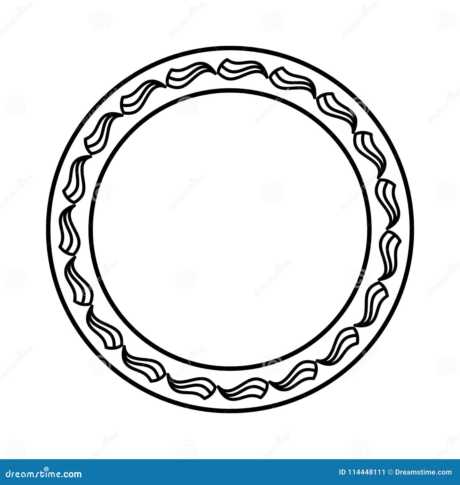 Simple Swirl Frame Element in Vector Format and Can Stock Vector ...