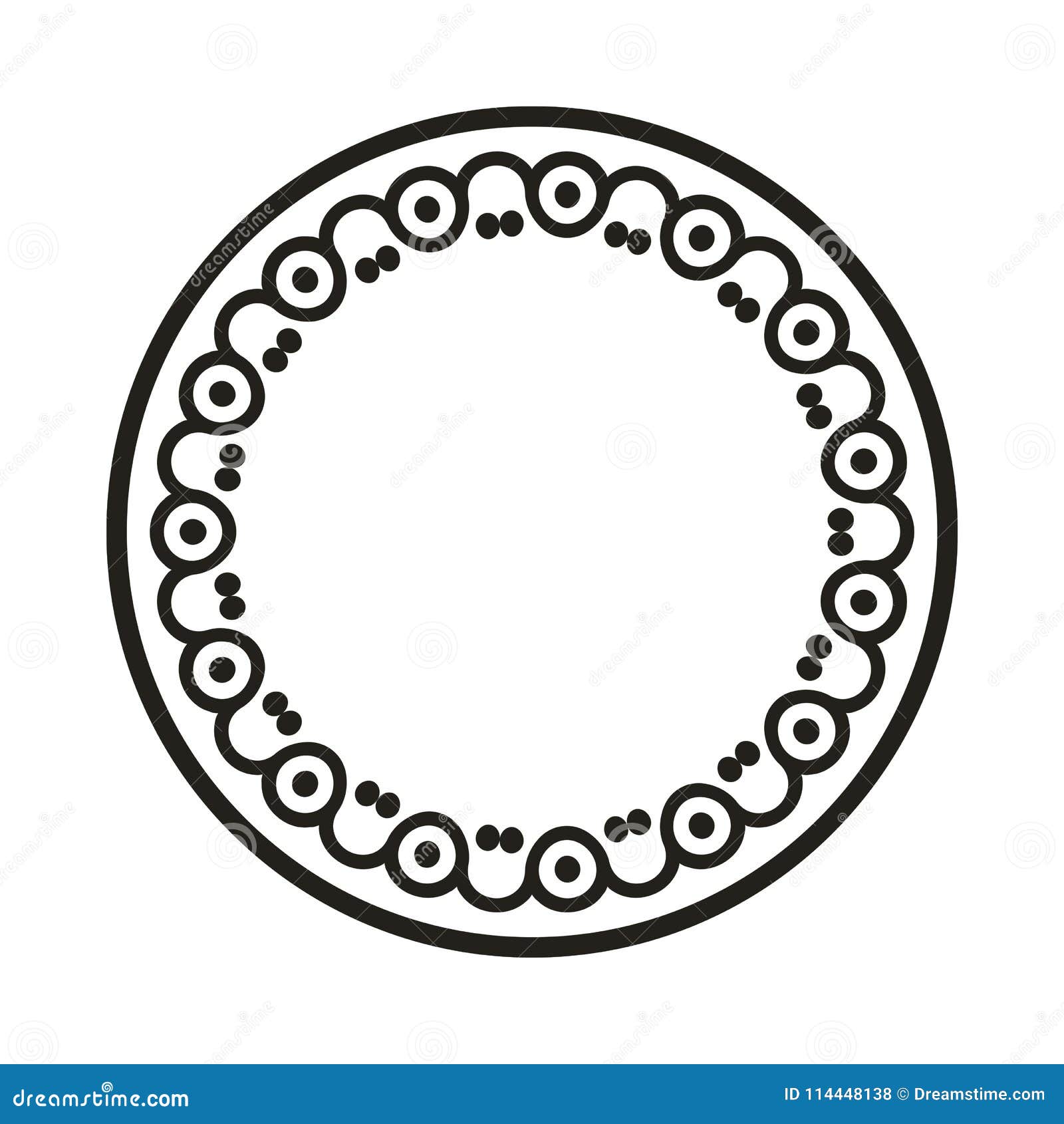 Simple Swirl Frame Element In Vector Format And Can Royalty-Free Stock ...