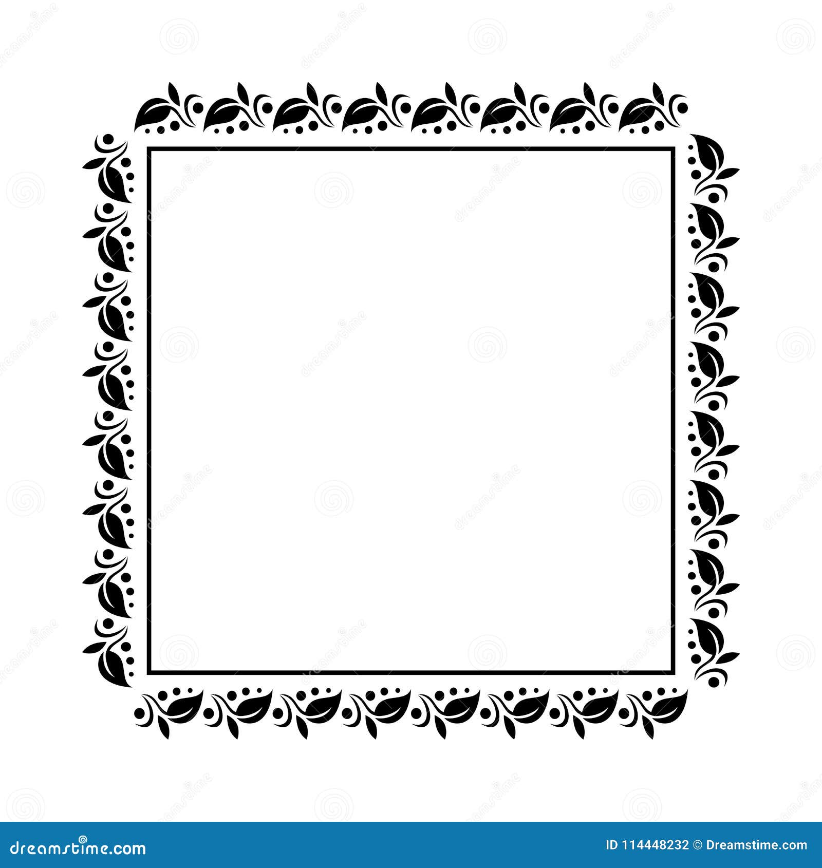 Simple Swirl Frame Element In Vector Format And Can Stock Photography ...