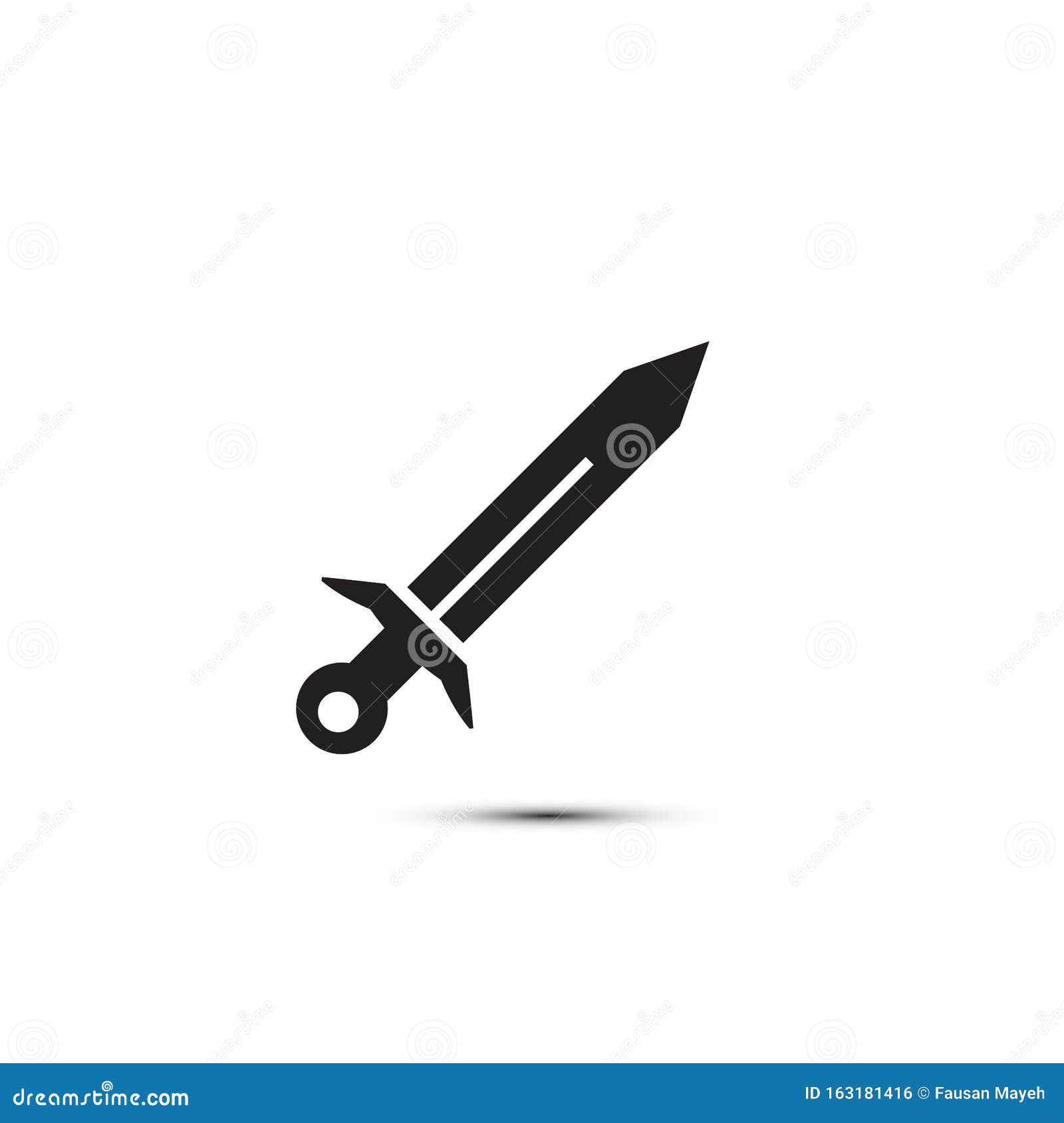 Simple Sword Icon Vector Illustration. Eps 10 Stock Vector ...