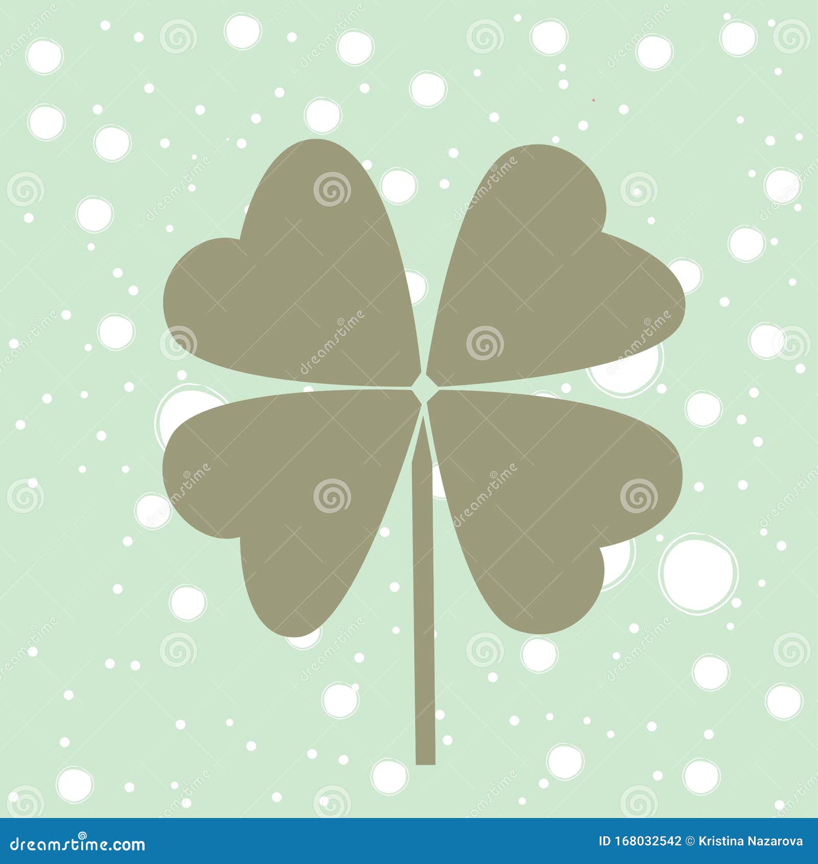 Simple Symbol of Clover Leaf. Green Leaf Stock Illustration ...