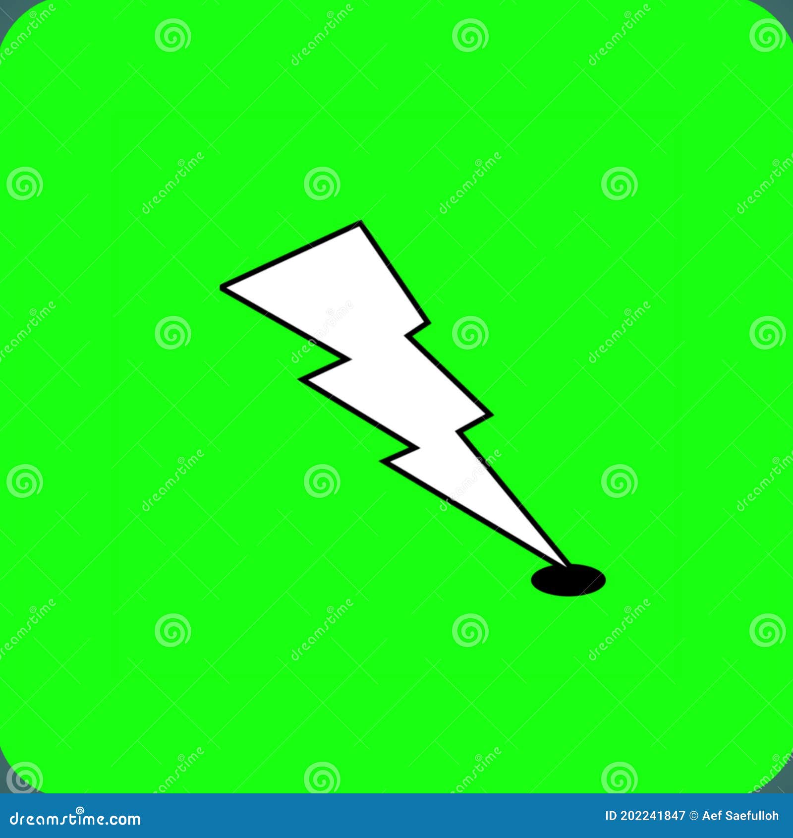 Simple Symbol Green and White Stock Illustration - Illustration of ...