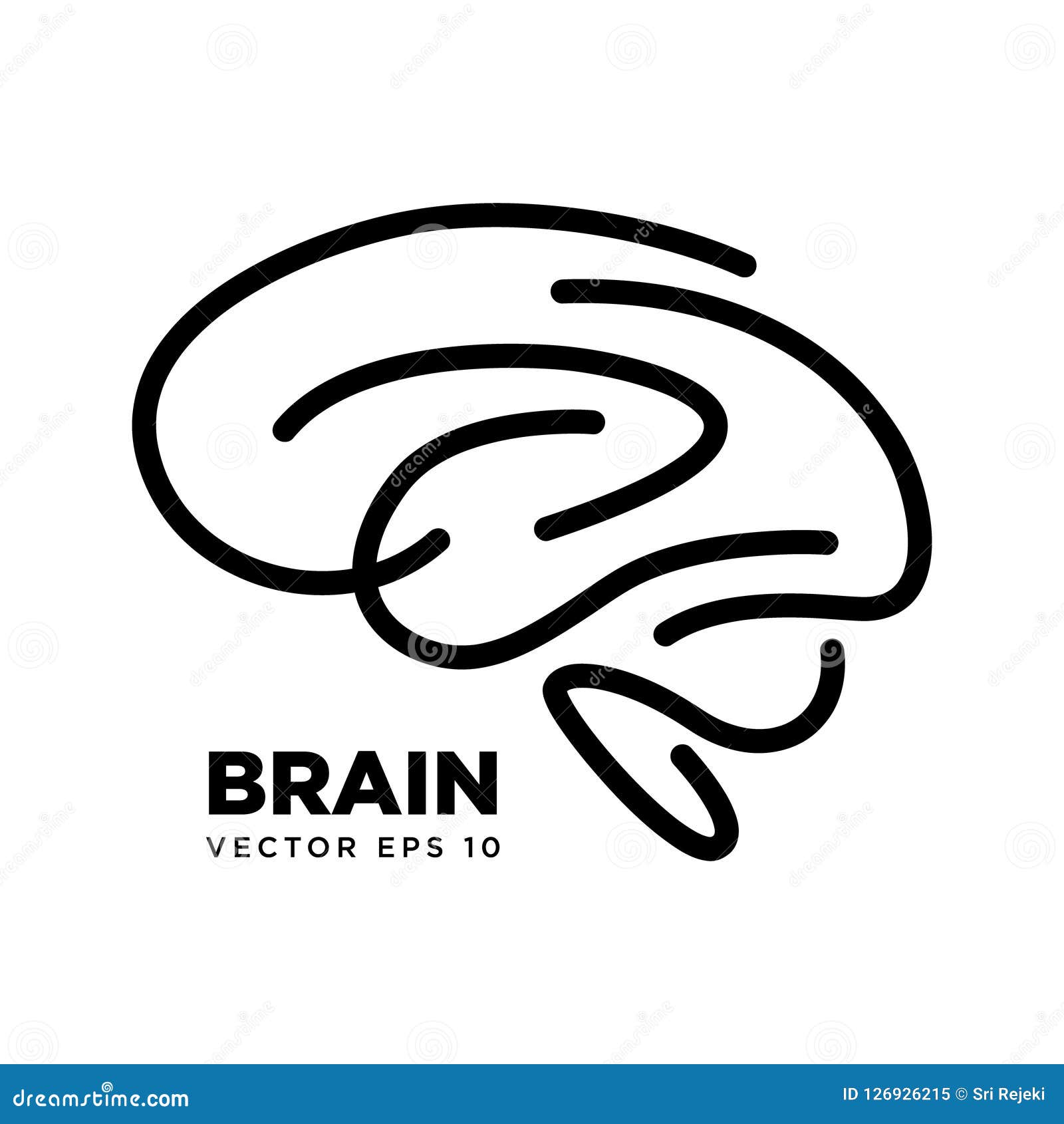 Abstract Brain Symbol Design Vector Eps 10 Stock Vector - Illustration ...