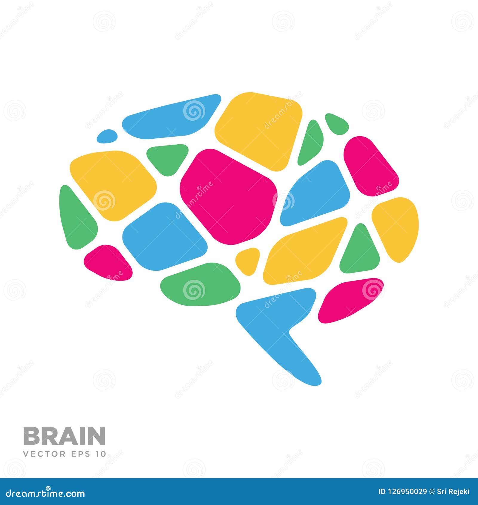 Abstract Brain Symbol Design Vector Eps 10 Stock Vector - Illustration ...