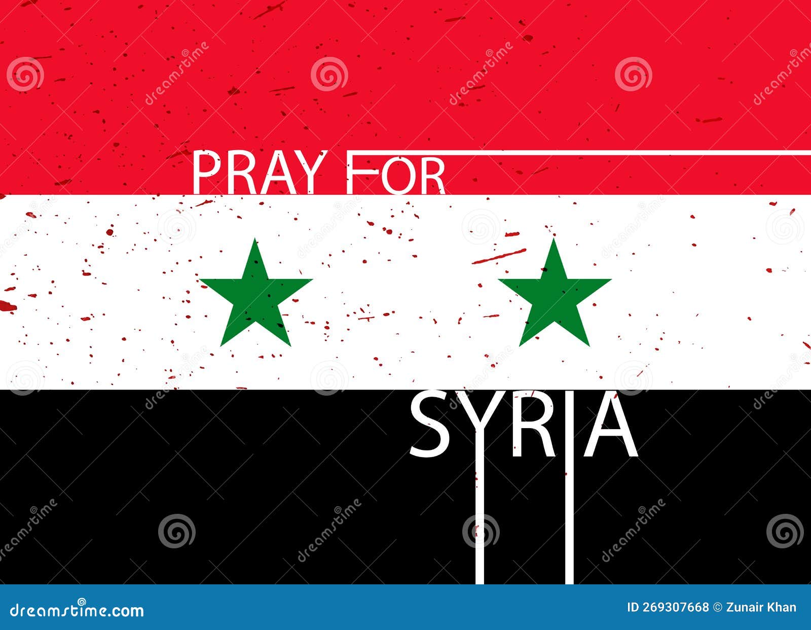 Earthquake Crisis in Syria, Pray for Syria, Simple Vector Illustration ...