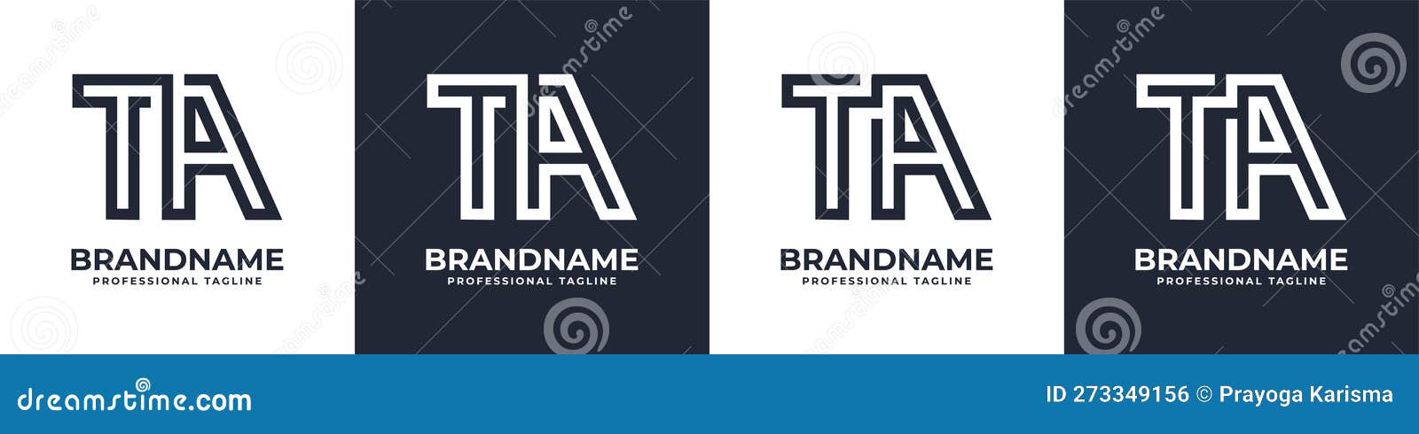 Simple TA Monogram Logo, Suitable for Any Business with TA or at ...
