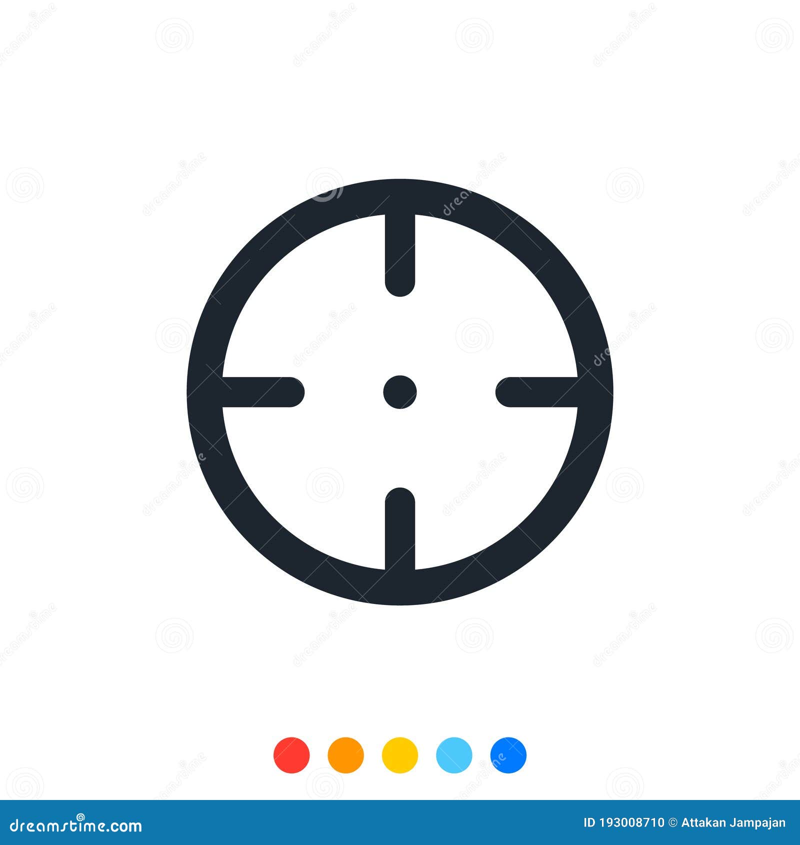 Simple Target Icon,Vector and Illustration Stock Vector - Illustration ...