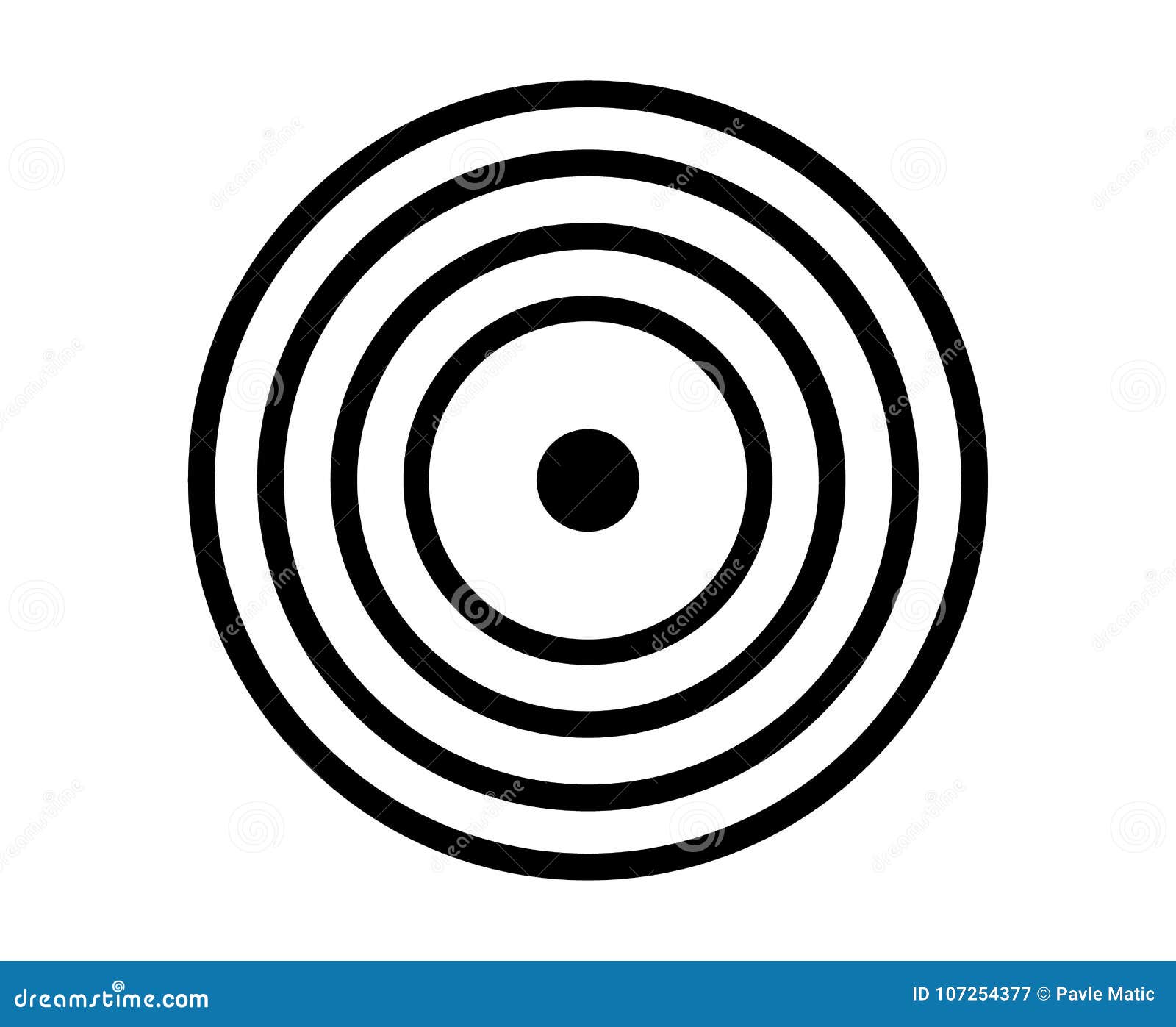 A simple target icon stock vector. Illustration of sport - 107254377