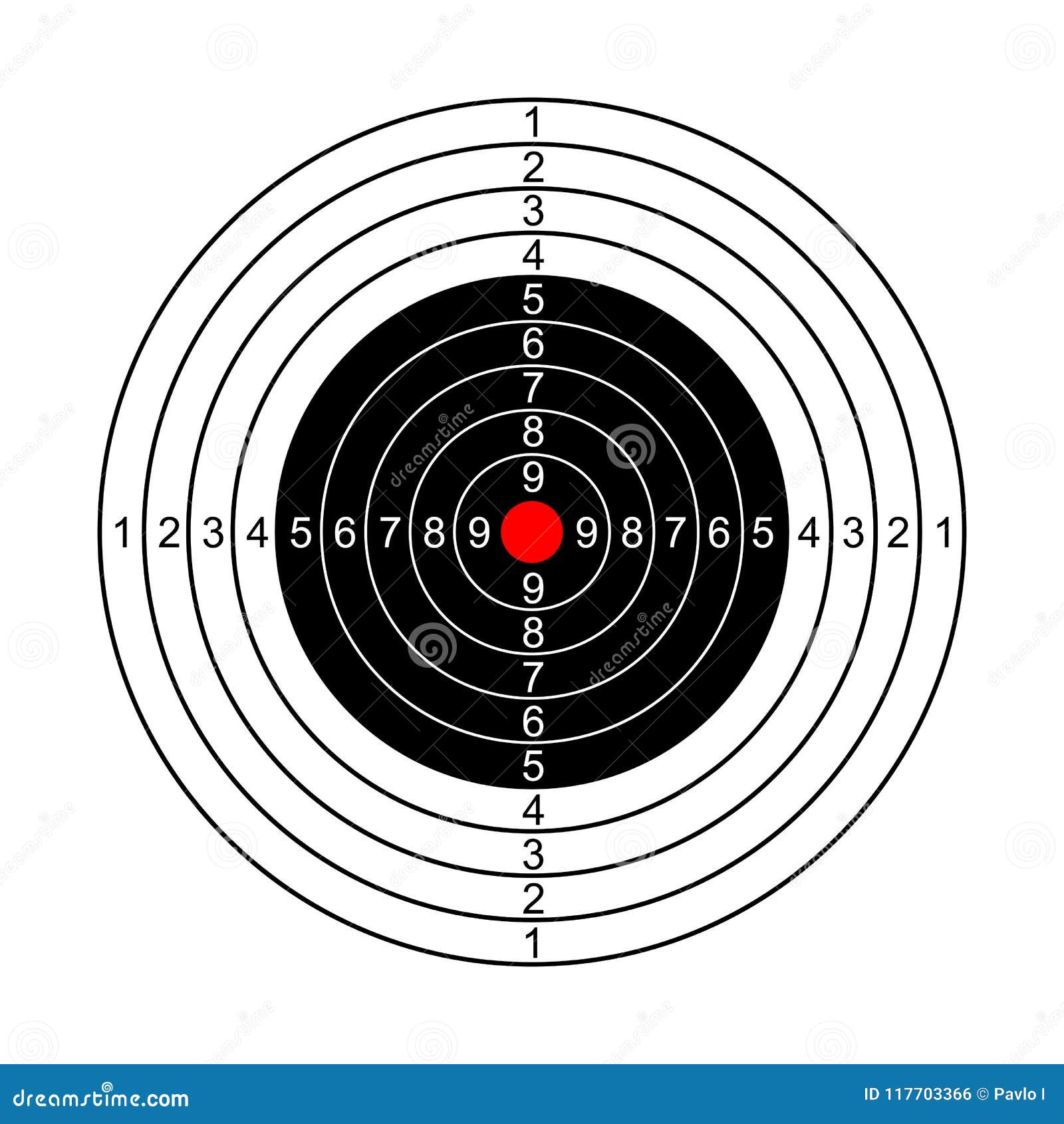 Simple target - for stock stock illustration. Illustration of accuracy ...