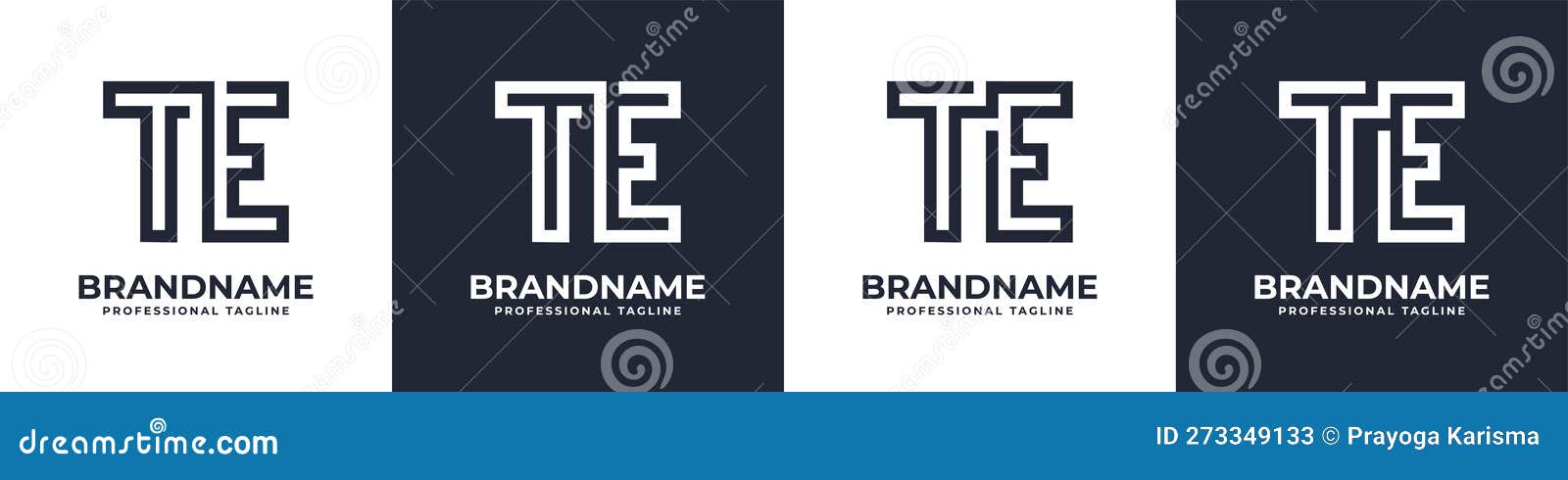 Simple TE Monogram Logo, Suitable for Any Business with TE or ET ...