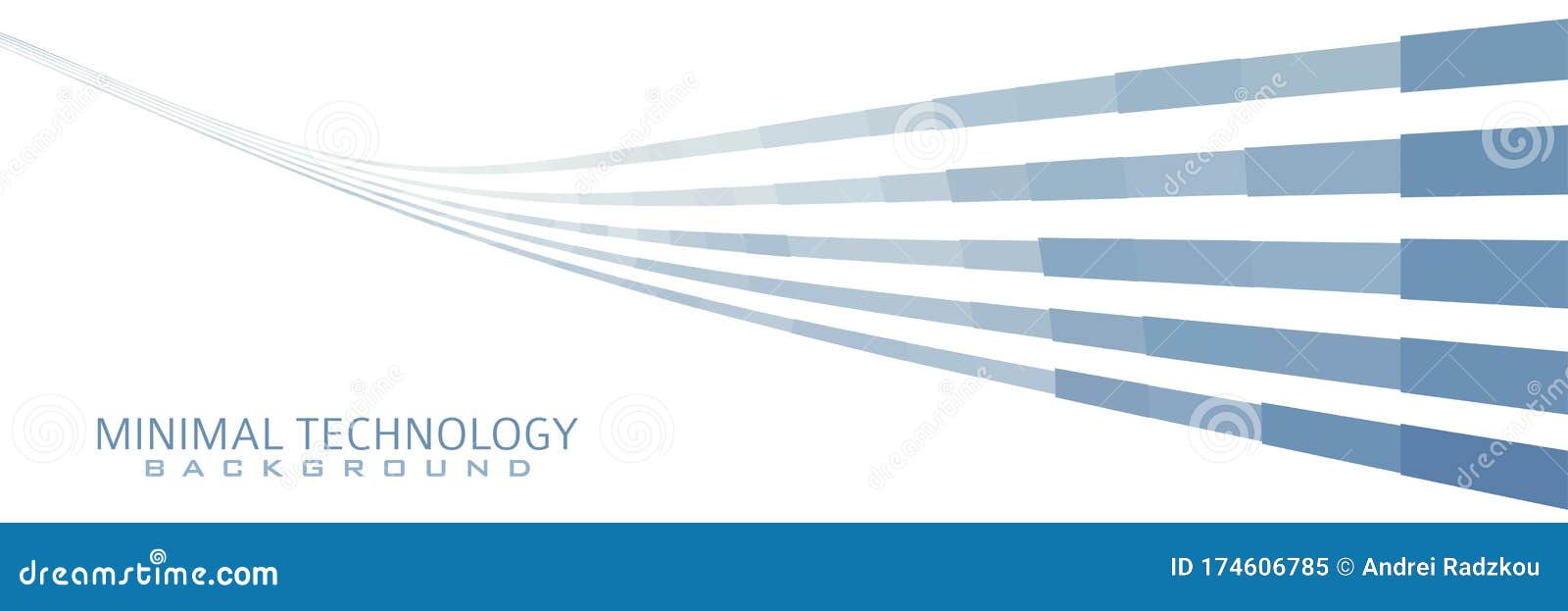 Simple Tech Background with Curved Line. Minimal Vector Pattern Stock ...