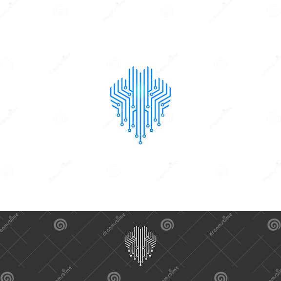 Simple Tech Logo for Your Company Stock Vector - Illustration of ...