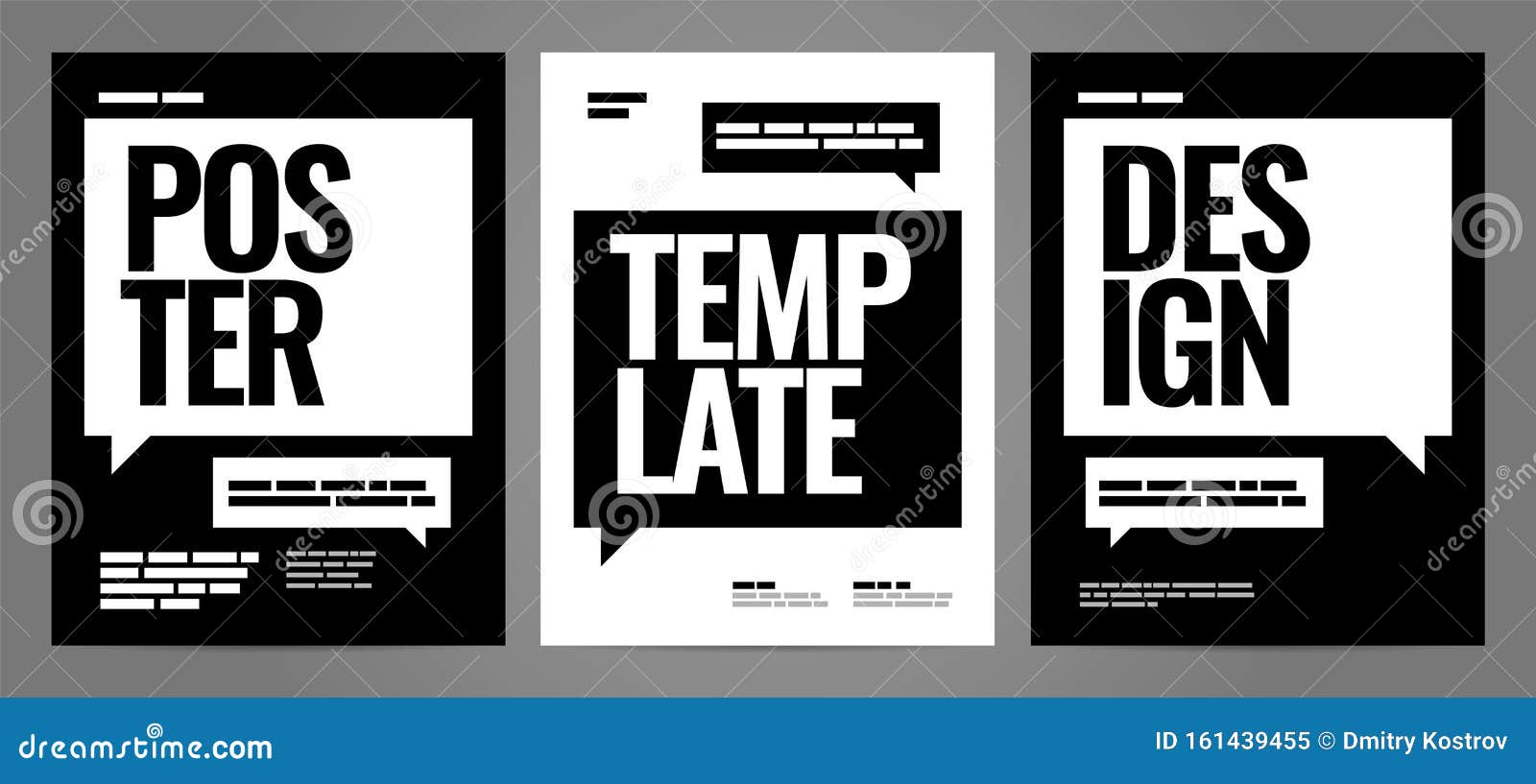 Simple Template Design with Typography for Poster. Stock Vector ...