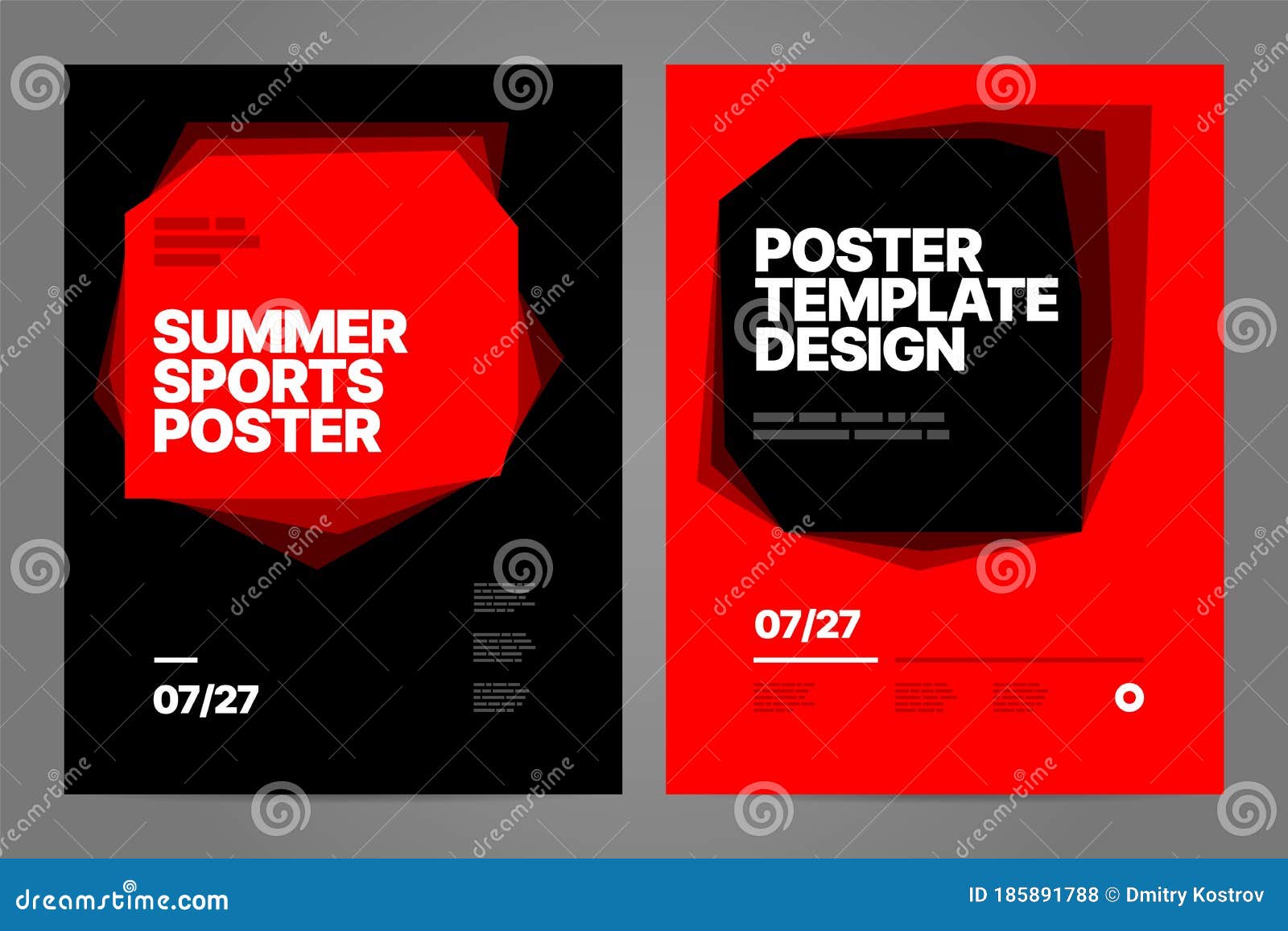 Simple Template Design with Typography for Poster. Stock Vector ...