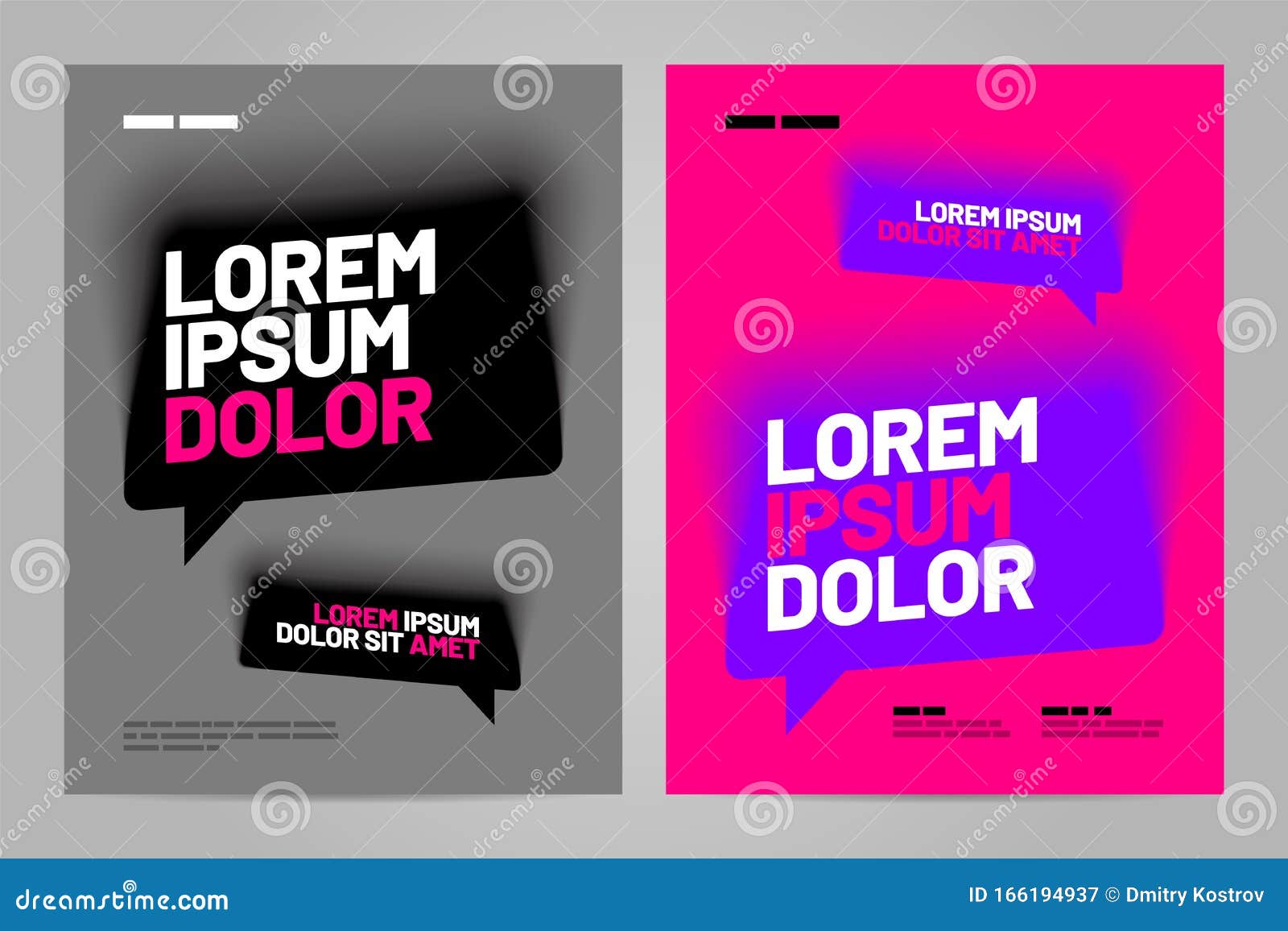 Simple Template Design with Typography for Poster. Stock Vector ...