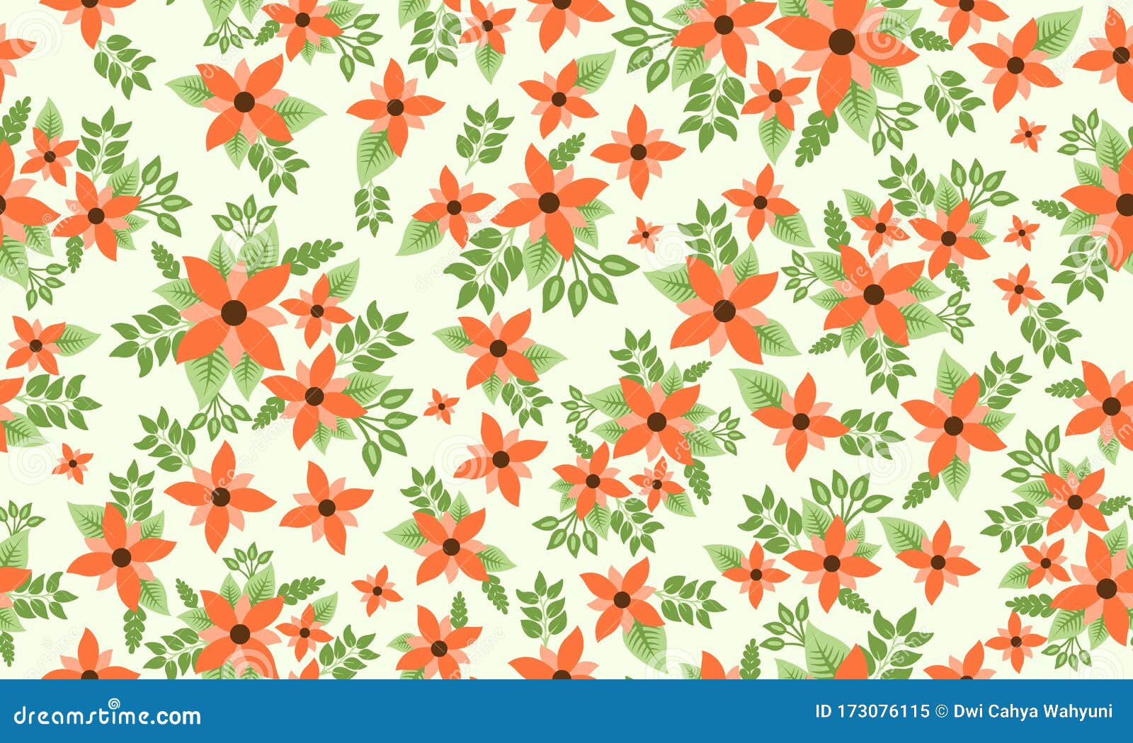 Simple Template for Flower Spring Pattern Background, with Unique of ...